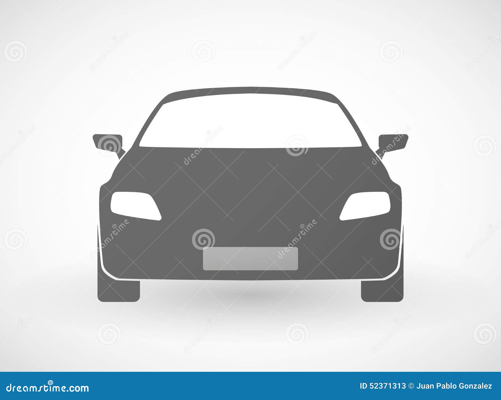 Grey car icon stock illustration. Illustration of design - 52371313