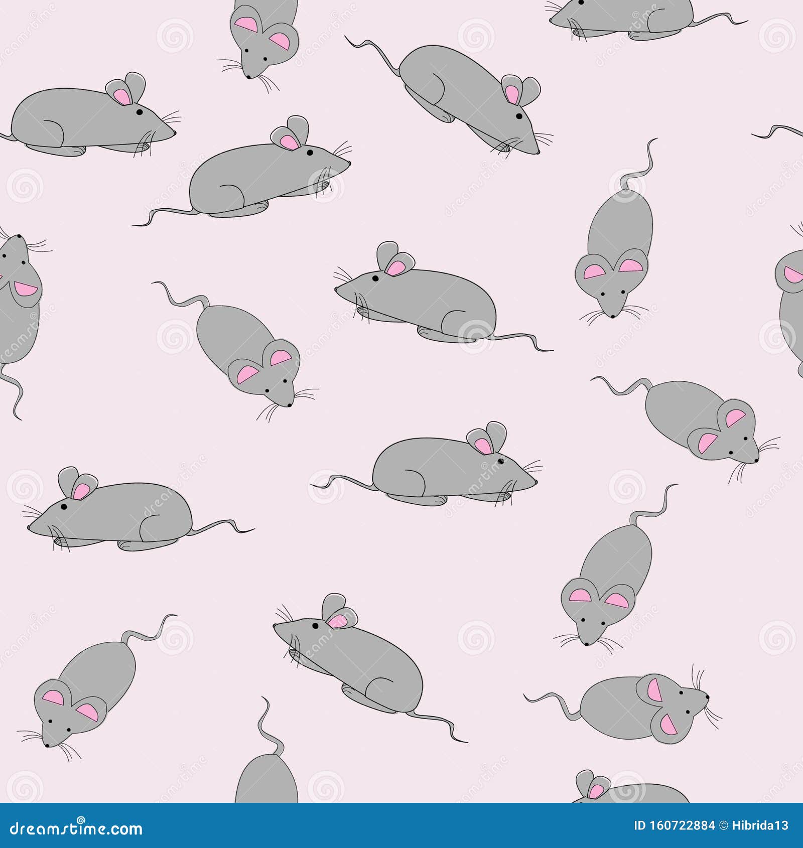 Cartoon Mice Wearing Chef Hats, Cute Chef Rodents Illustration. Six ...