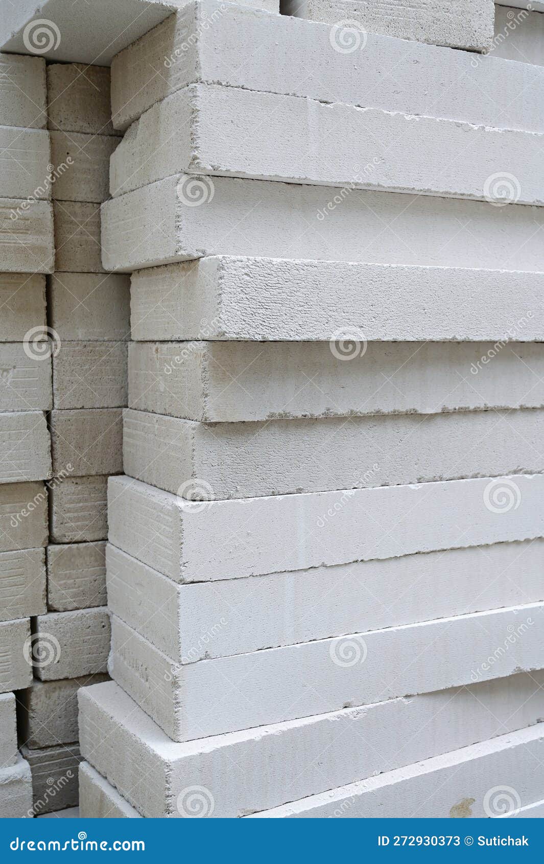 Grey Cement Brick for Construction Industry Stock Image - Image of ...
