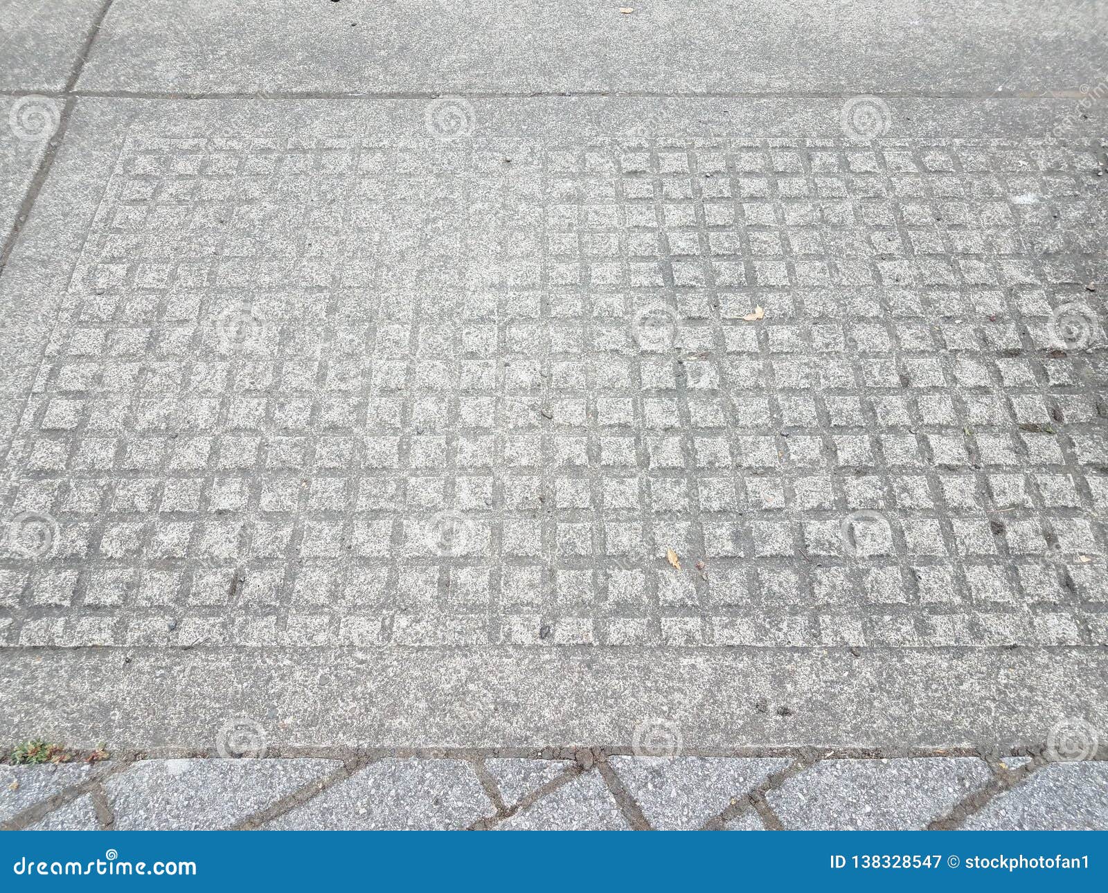Grey Cement Rectangle Texture or Pattern on Cement Sidewalk Stock Image ...