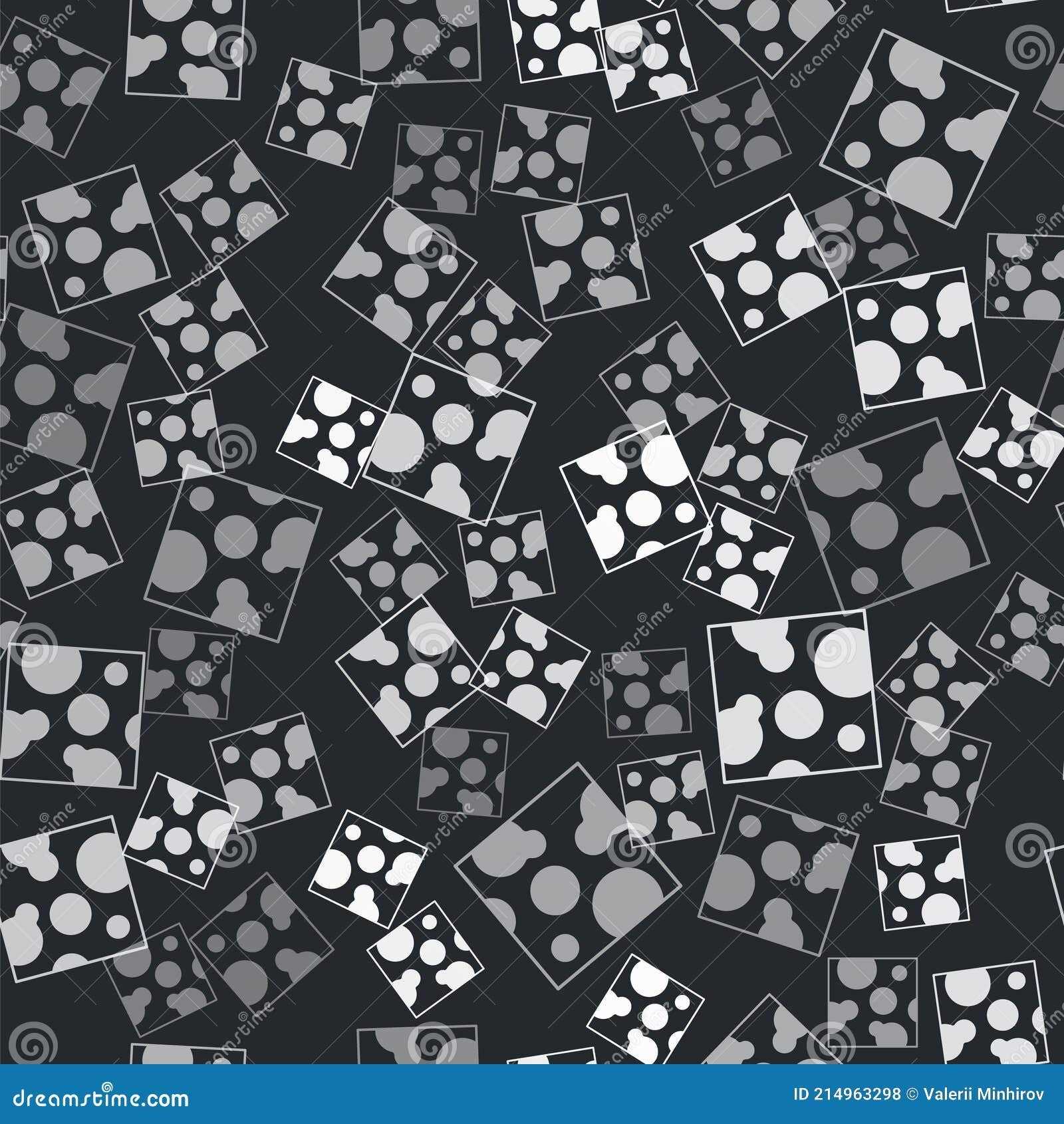 Grey Cheese Icon Isolated Seamless Pattern on Black Background. Vector ...