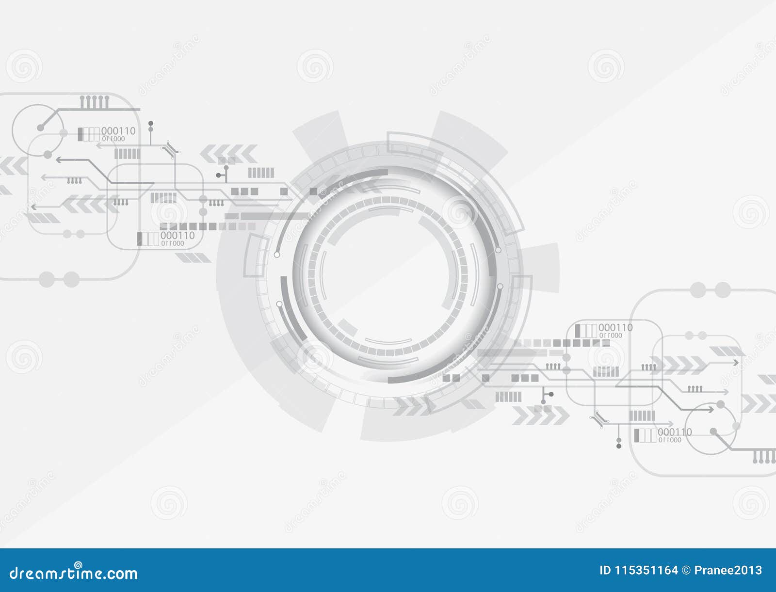 Grey Circle Technology Background Stock Vector - Illustration of light ... Grey Circle Technology Background Stock Vector - Illustration of light ...