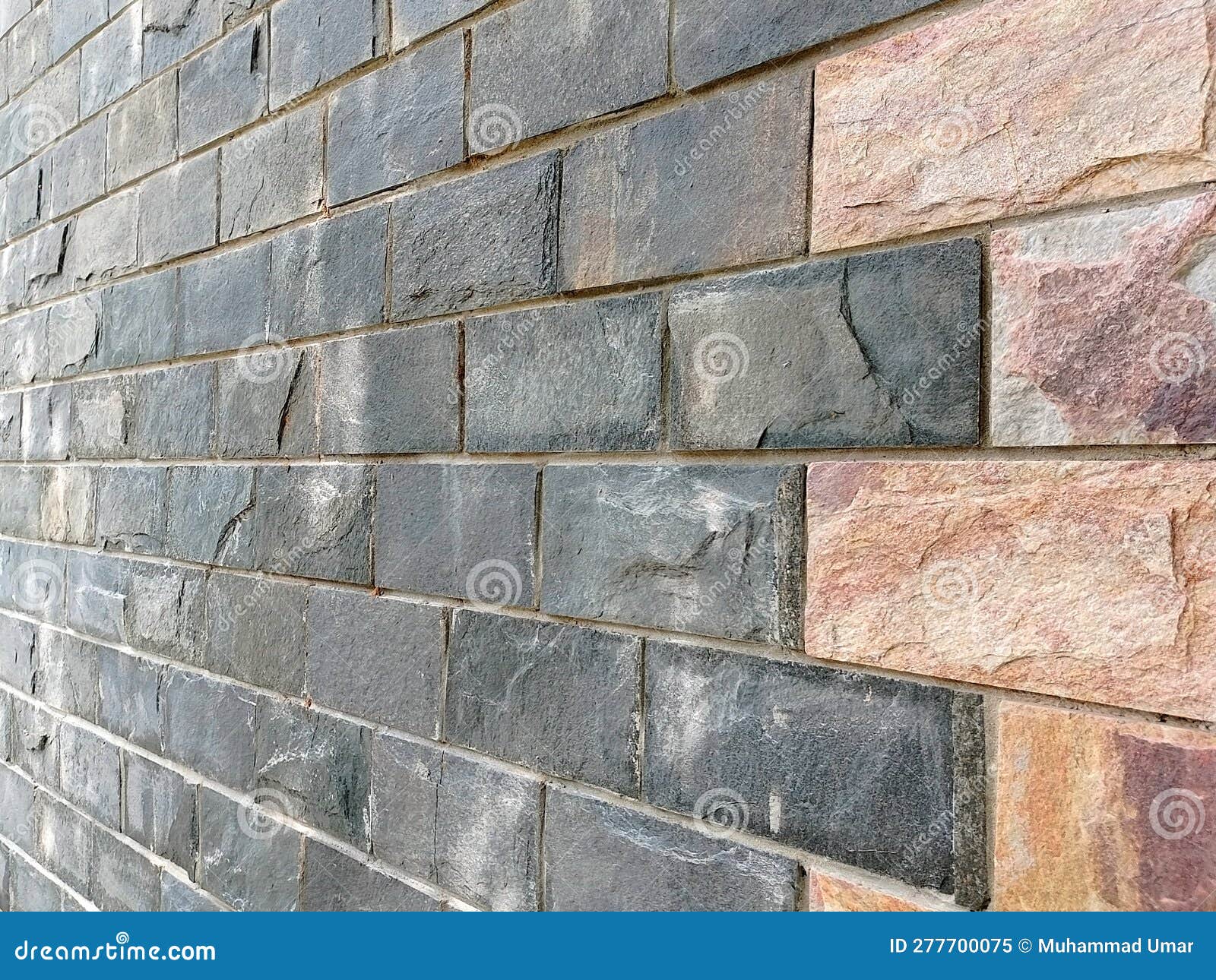 Grey Cladding Stone Texture Background Stock Image - Image of brick ...