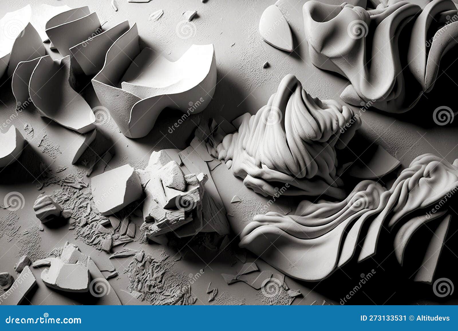 Grey Clay Plasticine Texture Background for Design Stock Illustration ...