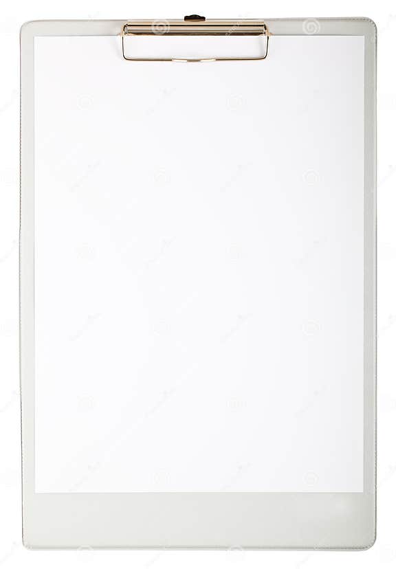 Grey clipboard and paper stock image. Image of note, color - 26617255