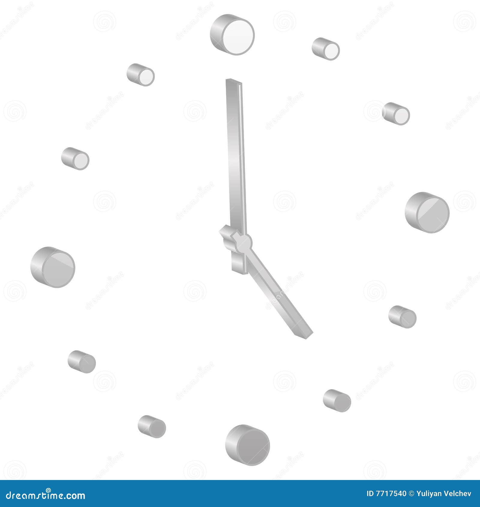 Grey clock symbol stock vector. Illustration of dial, clock - 7717540