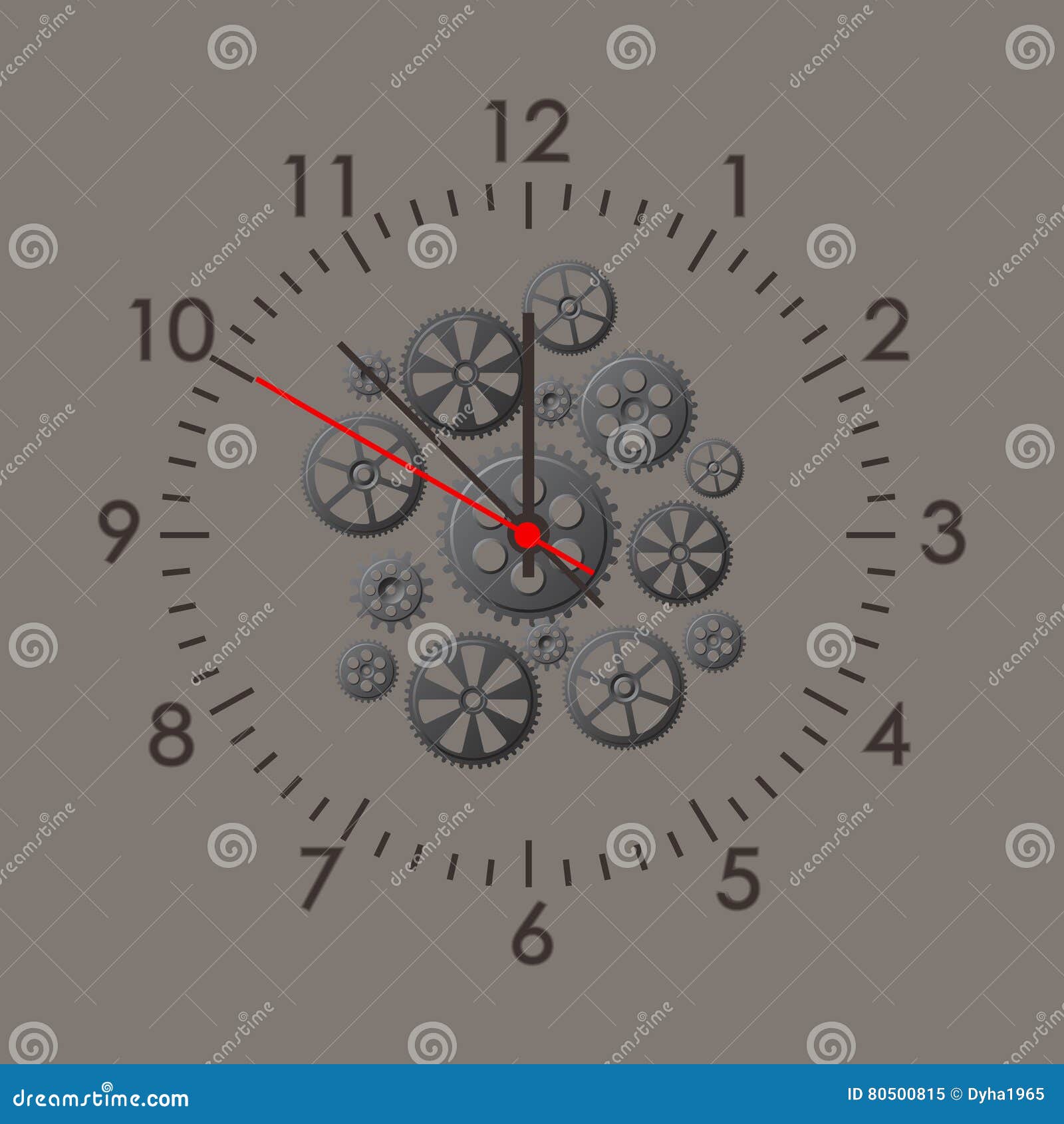 Grey clockwork 01 stock vector. Illustration of driving - 80500815