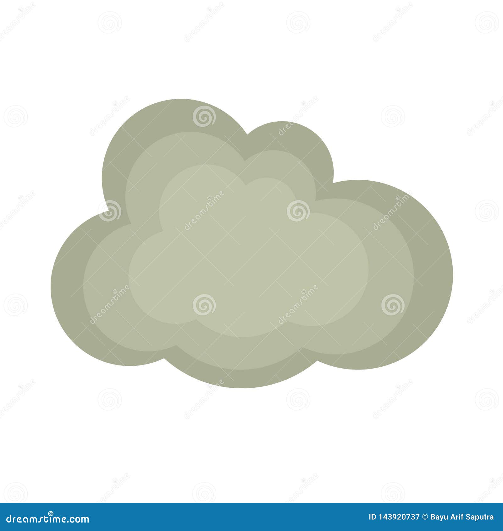 Grey cloud flat icon stock illustration. Illustration of presentation ...