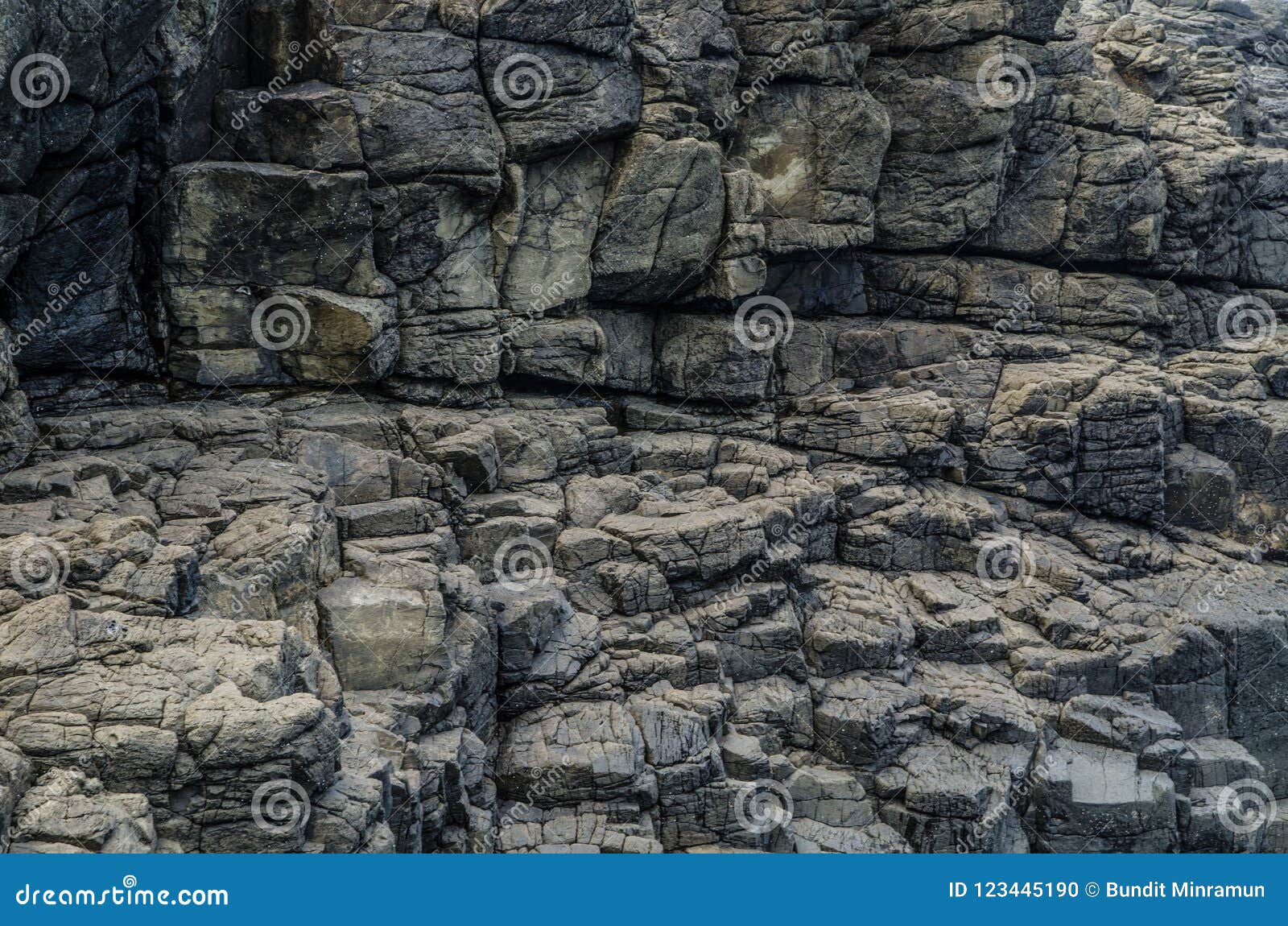Grey Coastal Rock Wall Pattern. Stock Photo - Image of marble, cliff ...