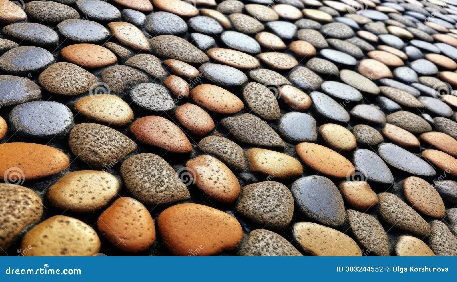 Grey Cobblestone Texture for Traditional Pavement Design Stock Photo ...