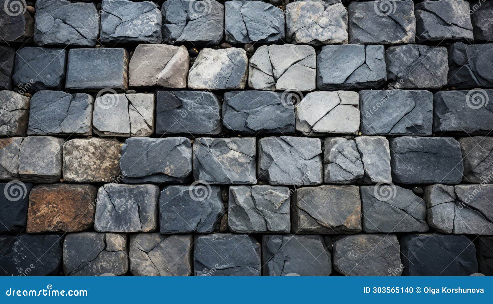 Grey Cobblestone Texture for Traditional Pavement Design Stock ...