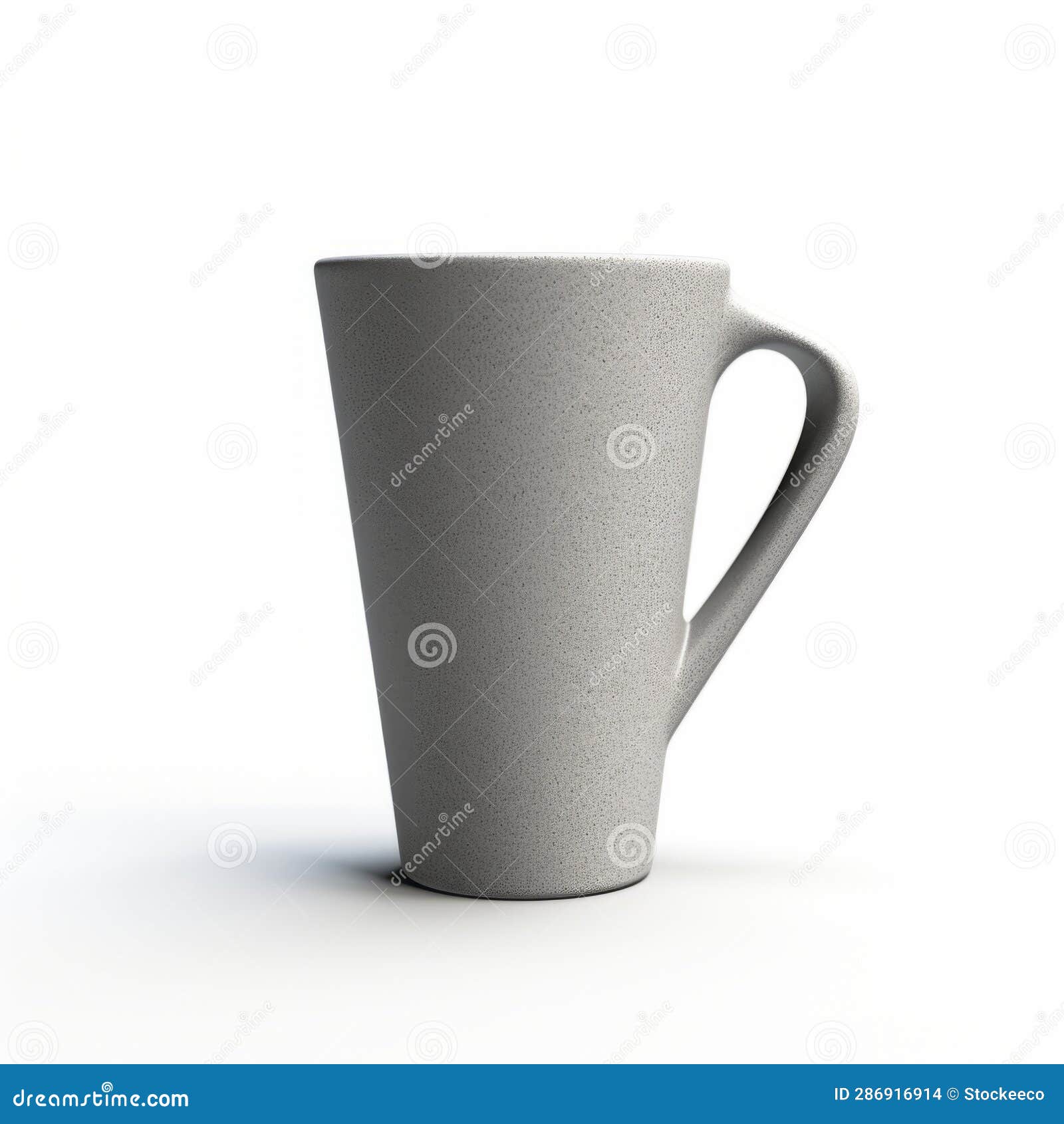 Grey Coffee Cup on White Background - Daz3d Style 3d Model Stock ...