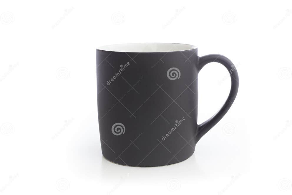 Grey coffee mug stock photo. Image of drinks, white, refreshing - 33532378