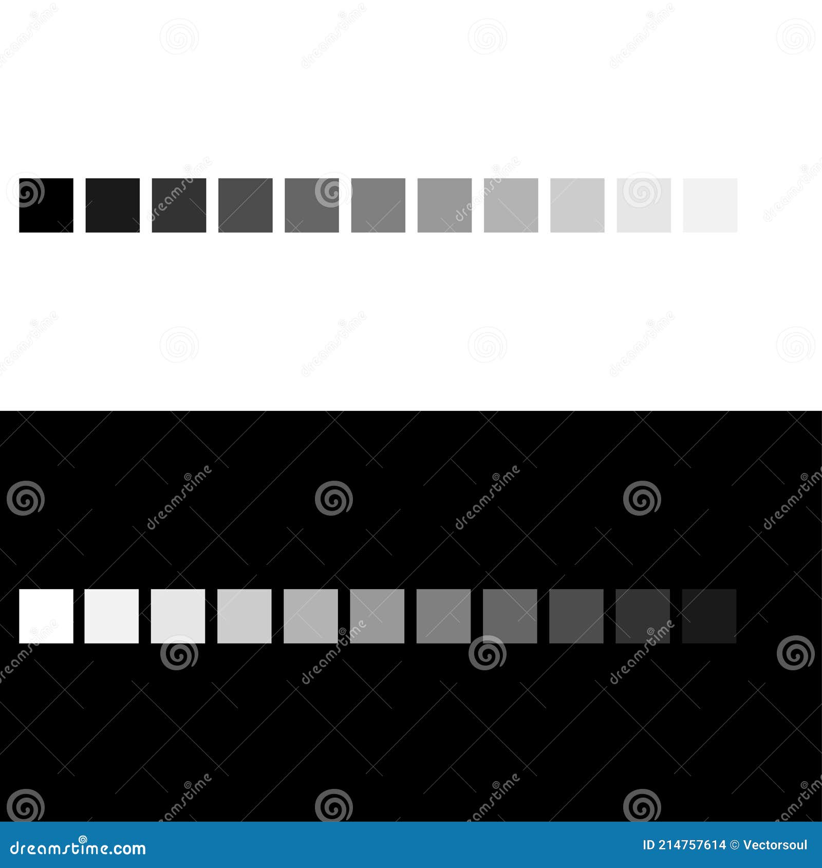 Grey Color Palette Fading into Transparency. Greyscale Color Spectrum ...