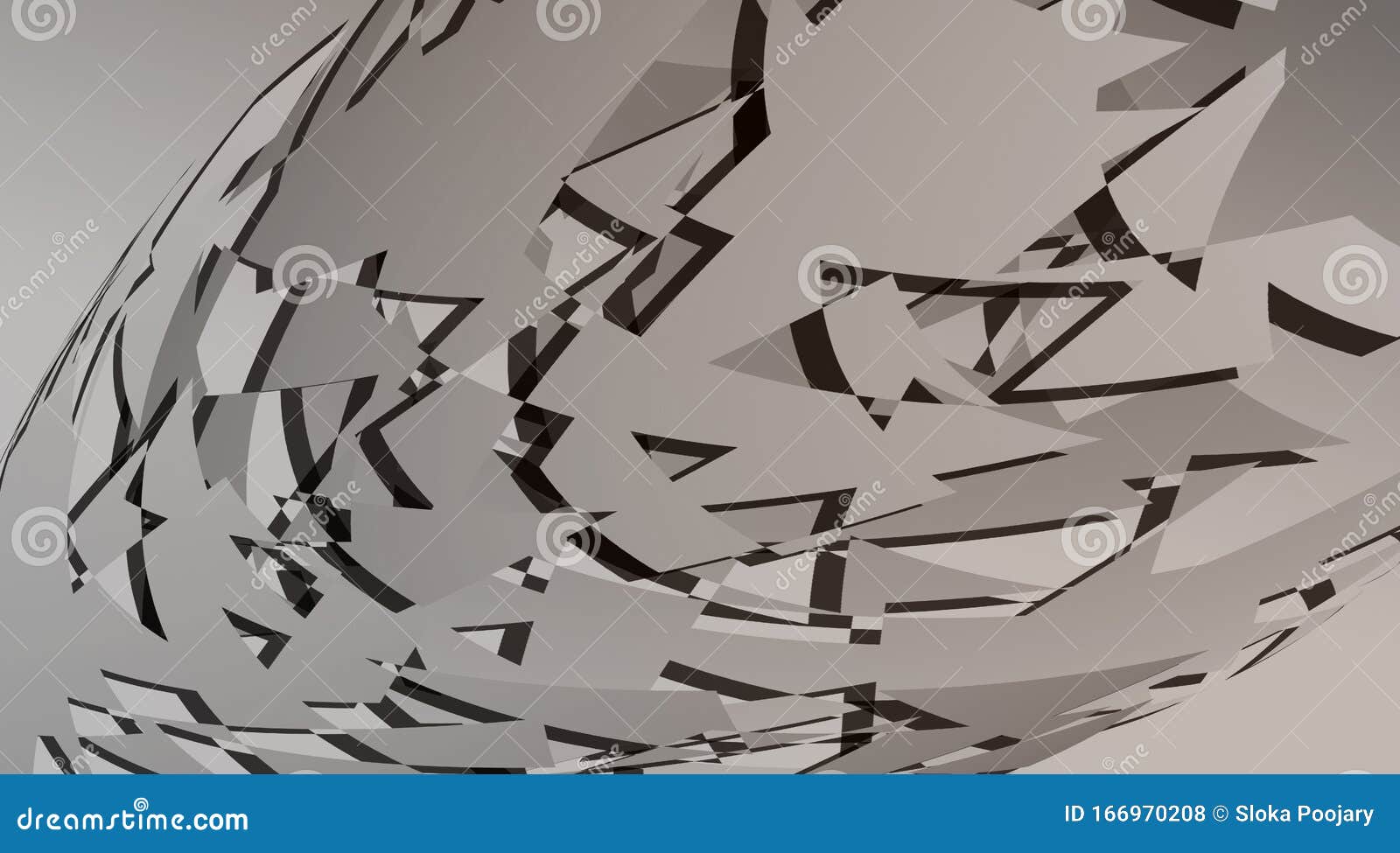 Grey Coloured Broken Pieces Abstract Background with Shadow Effect ...