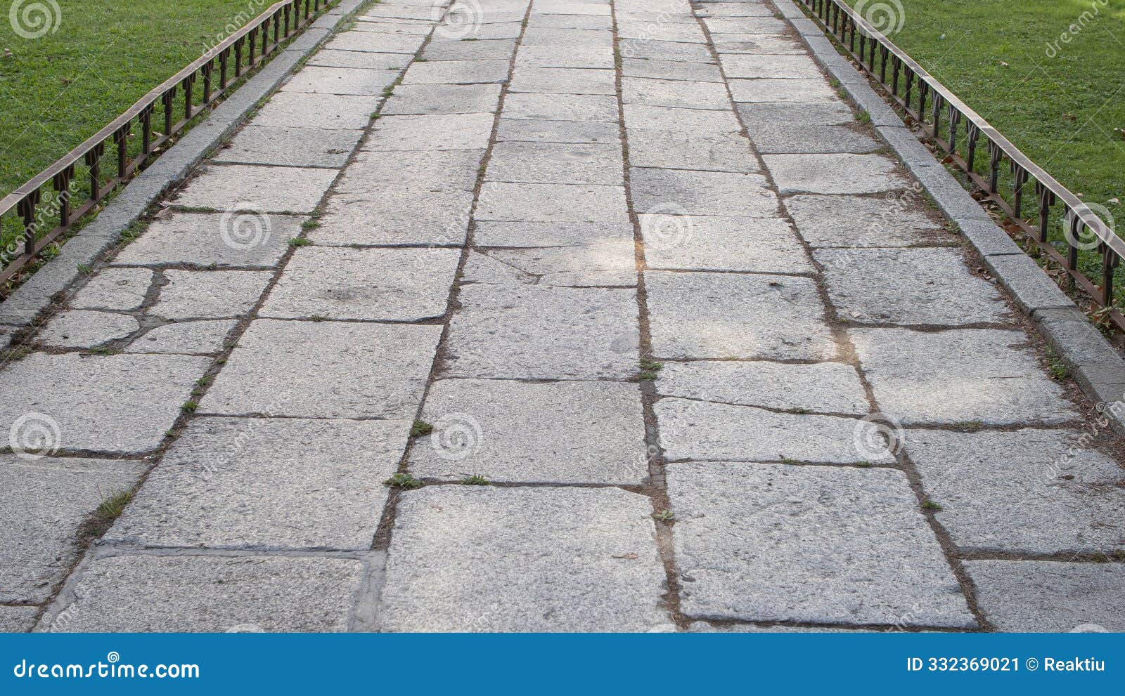 Grey-coloured Square Stone Paving Slabs Stock Image - Image of street ...