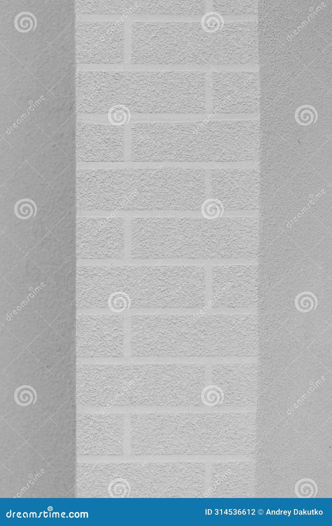 Grey Column Pillar with Abstract Brick Pattern Element Detail Object ...
