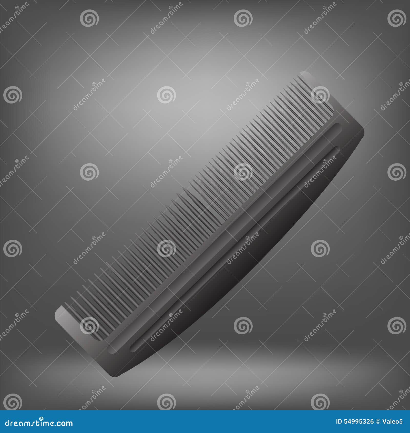 Grey Comb stock vector. Illustration of haircut, hair - 54995326