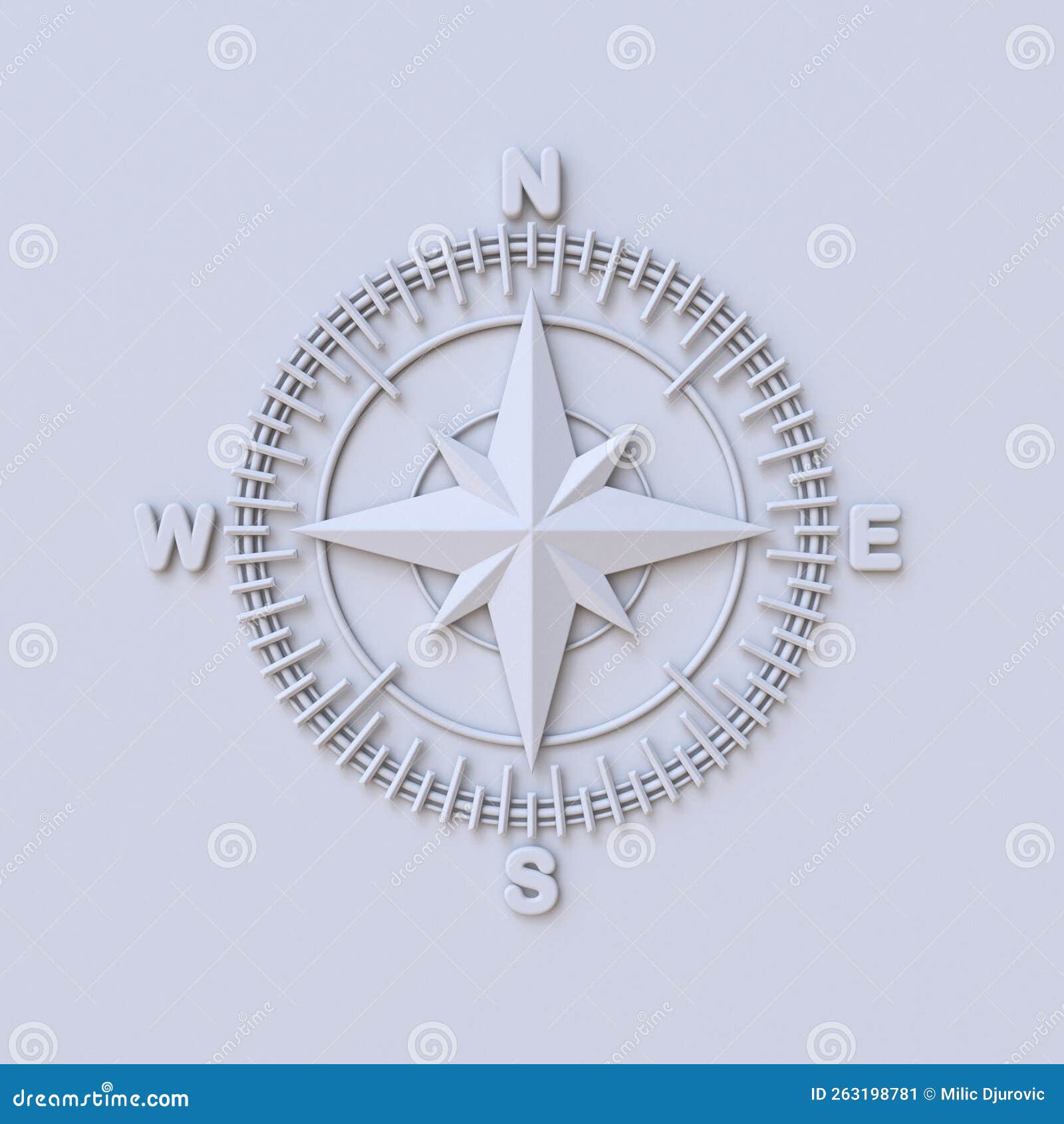Grey compass sign 3D stock illustration. Illustration of discovery ...