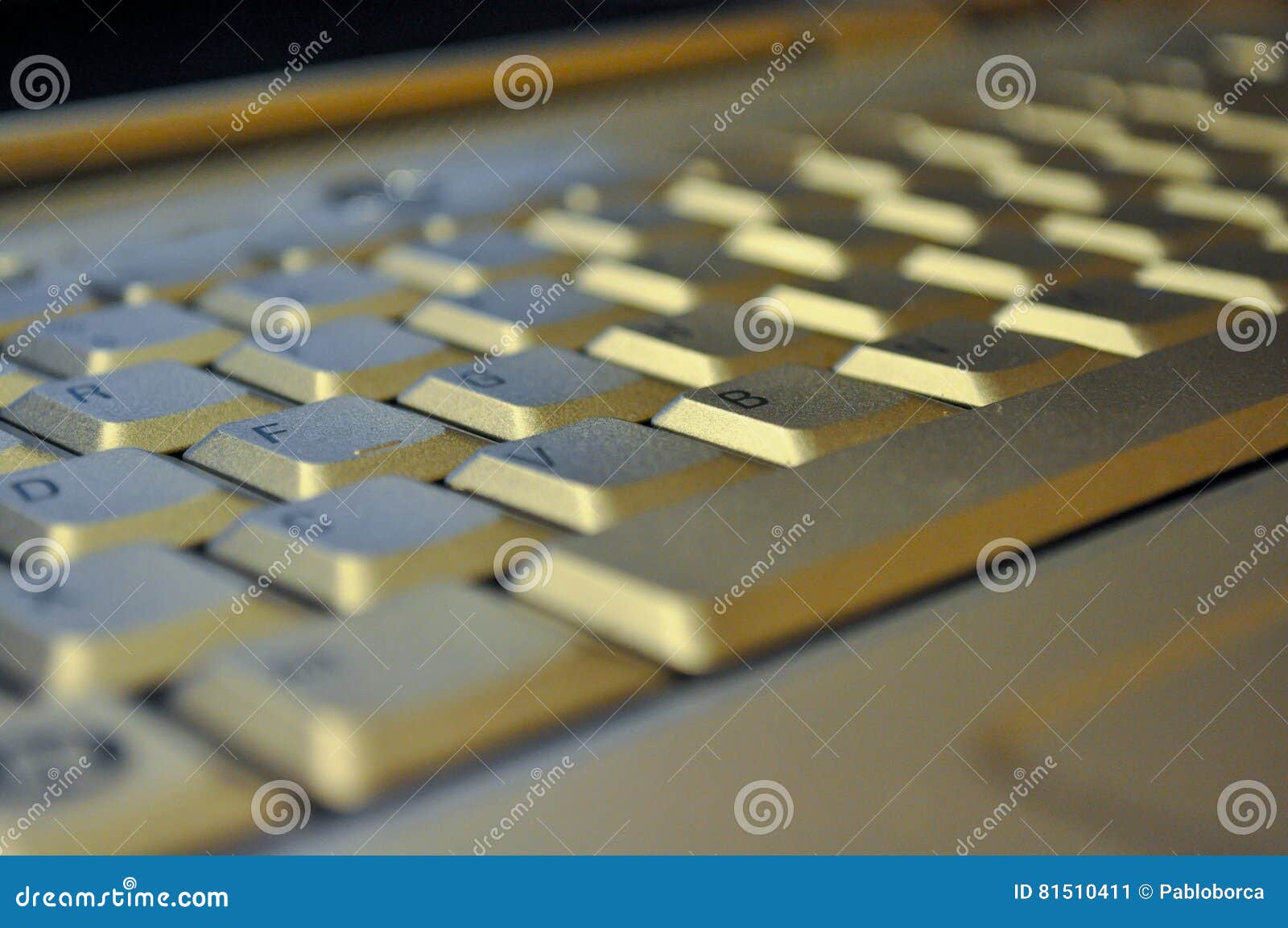 Grey computer keyboard stock image. Image of mail, hardware - 81510411