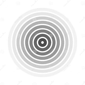 Grey Concentric Rings. Epicenter Theme Stock Vector - Illustration of ...