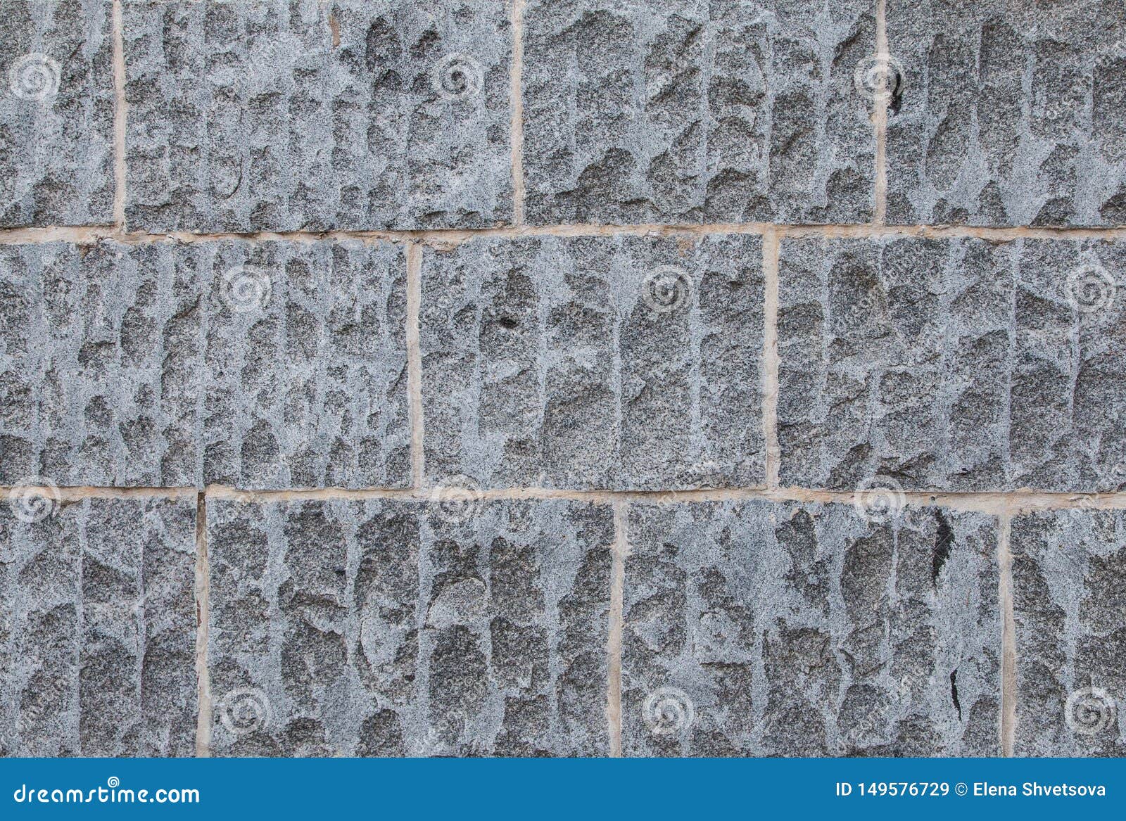 Grey Concrete Block Cobble Stone Texture Pattern Background Stock Image ...