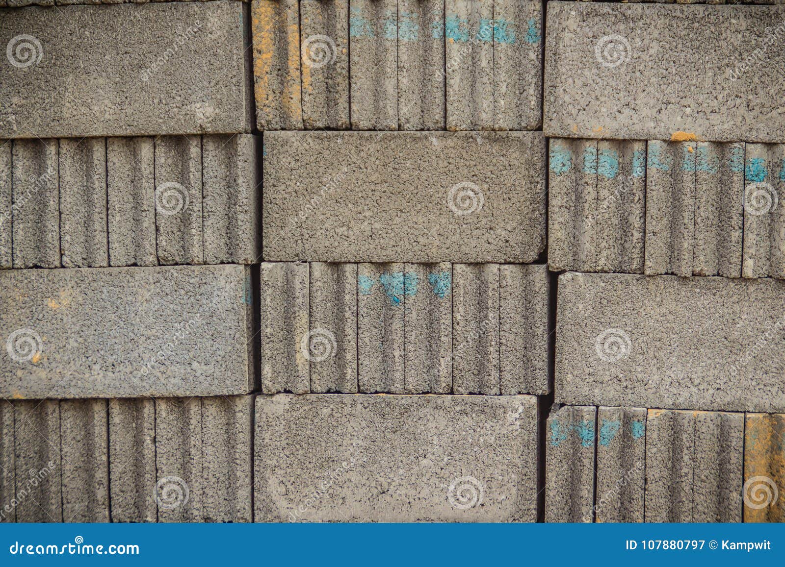 Grey Concrete Blocks on the Pallet for Construction. Background Stock ...