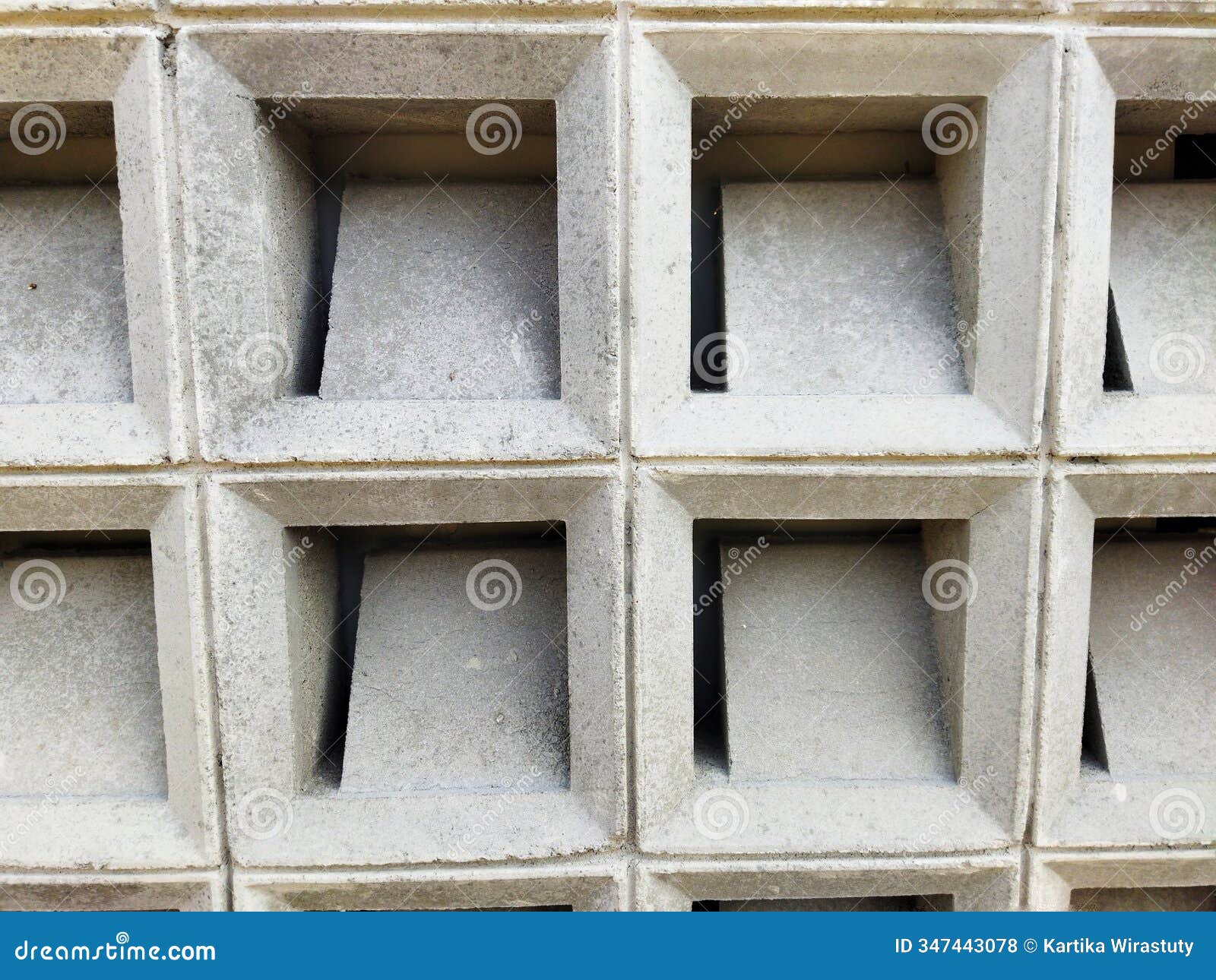 Grey Concrete Roster Ventilation Wall Stock Photo - Image of grey ...