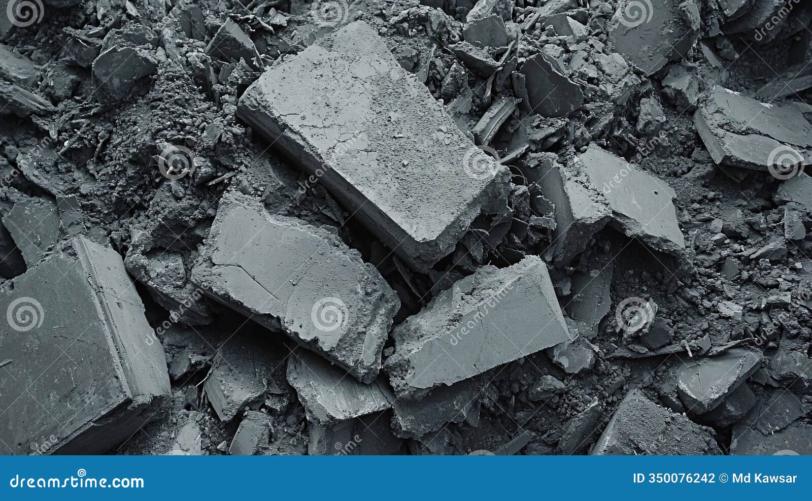 Grey Concrete Rubble Pile Destruction Texture High Quality Image Stock ...