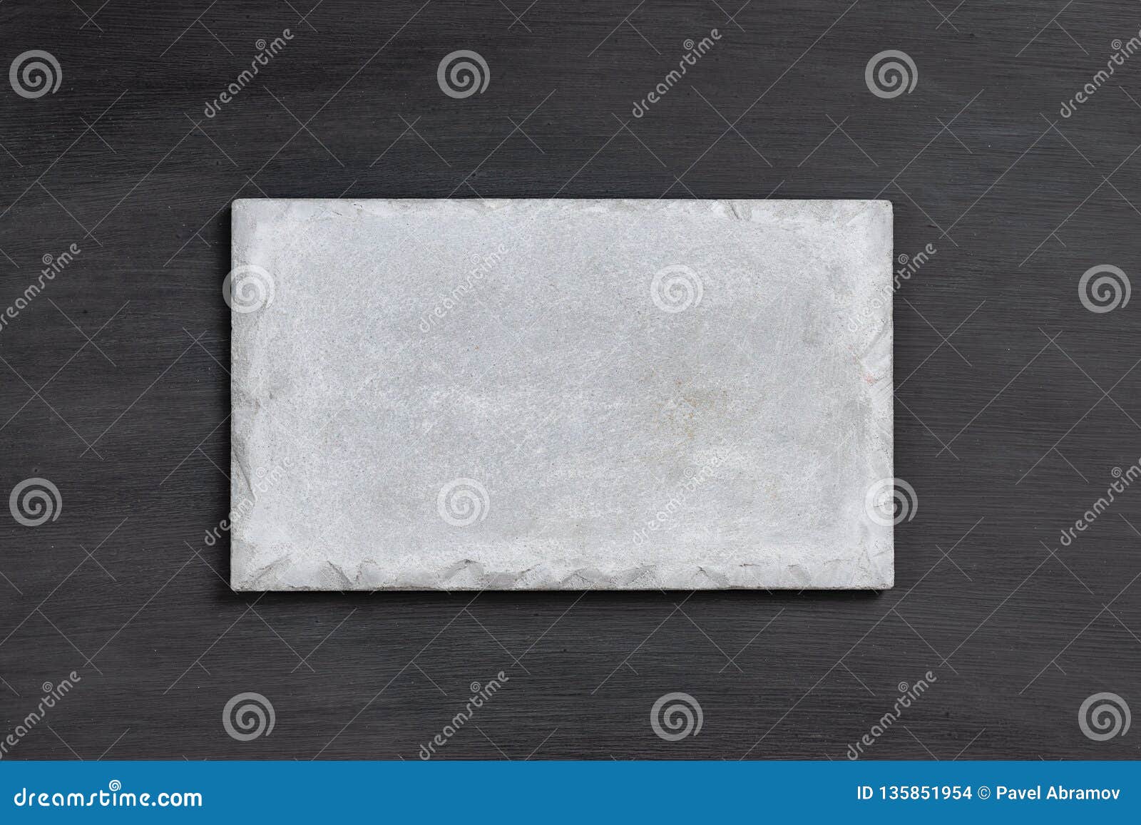Grey Concrete Signboard on Dark Background Stock Photo - Image of copy ...