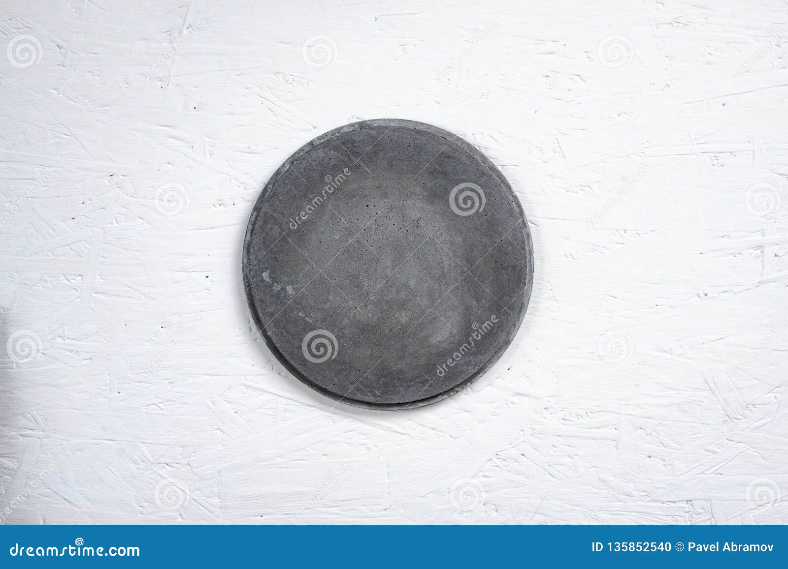 Grey Concrete Signboard on Light White Background Stock Photo - Image ...
