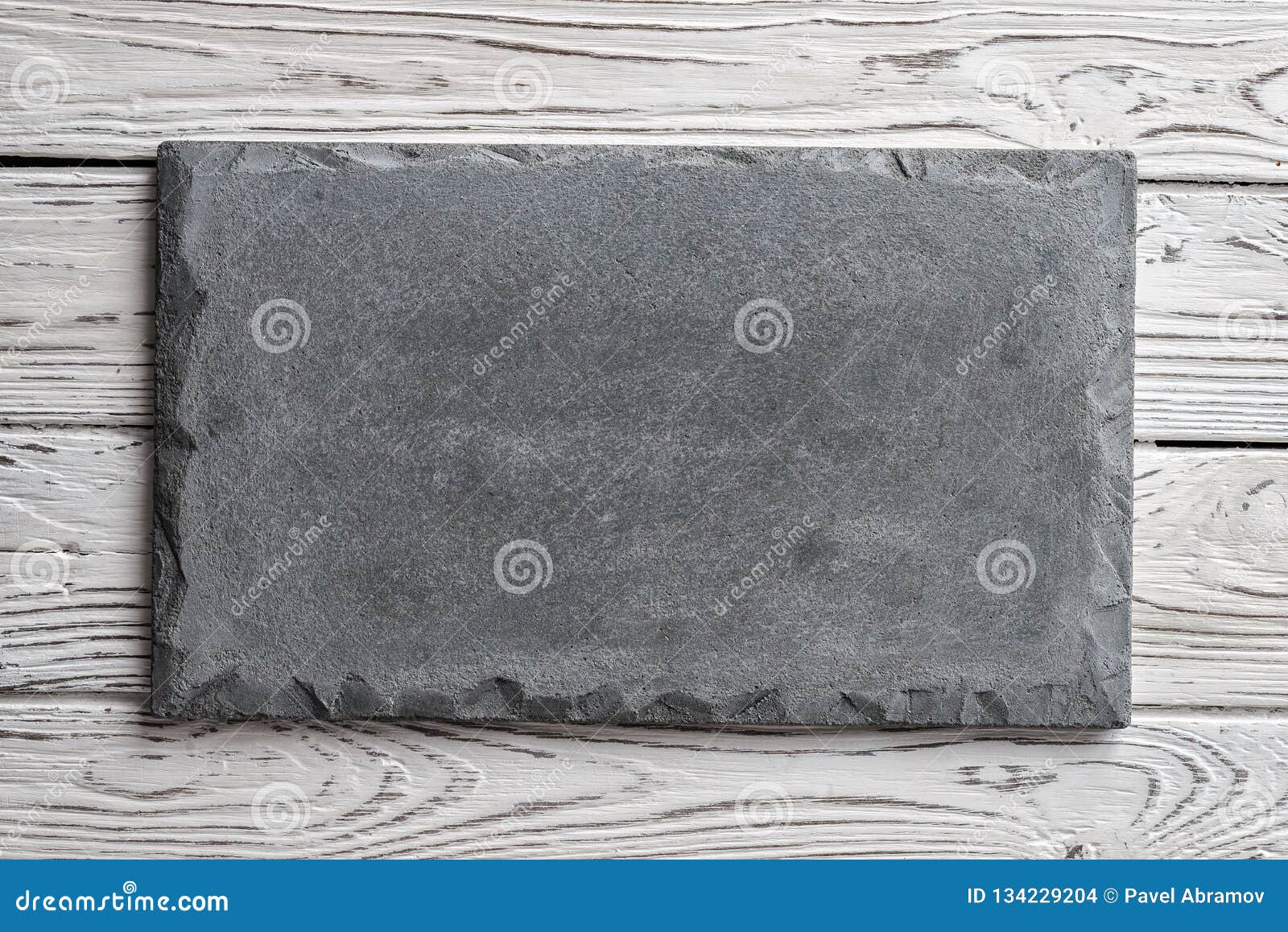 Grey Concrete Signboard on Light Wooden Background Stock Photo - Image ...