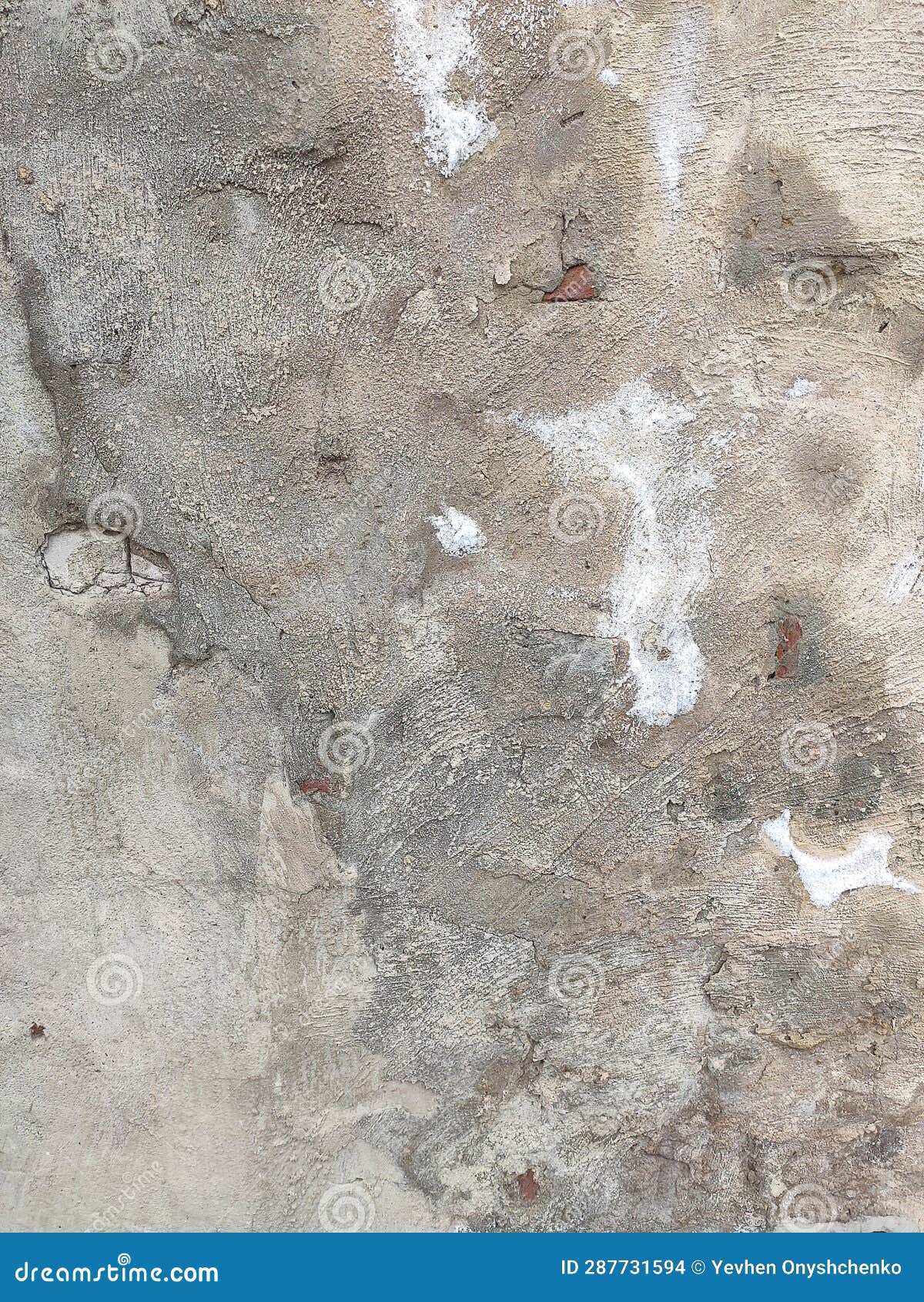 Grey Concrete Texture Old Wall with Peeling Paint, Scratches and Cracks ...