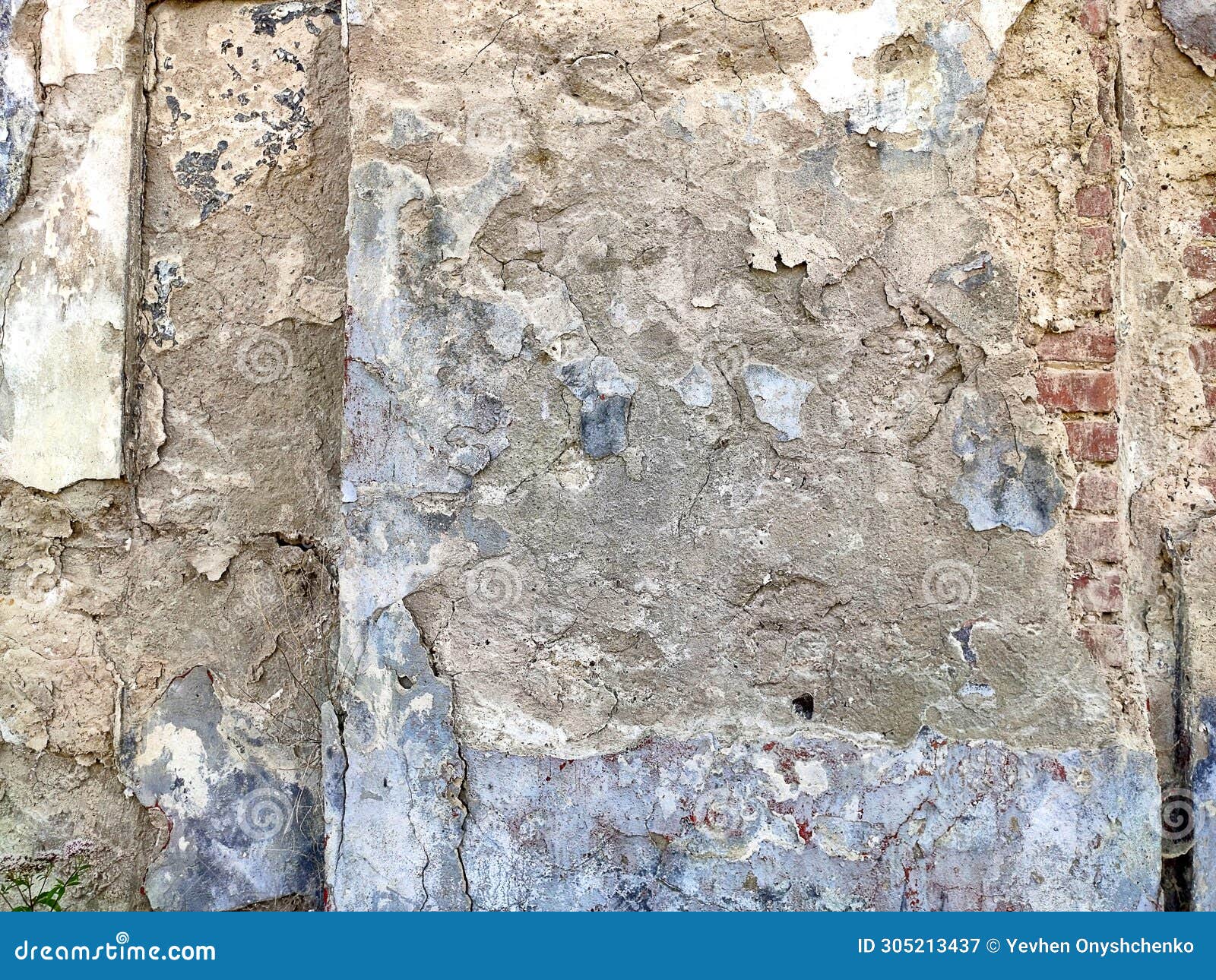 Grey Concrete Texture Old Wall with Peeling Paint, Scratches and Cracks ...