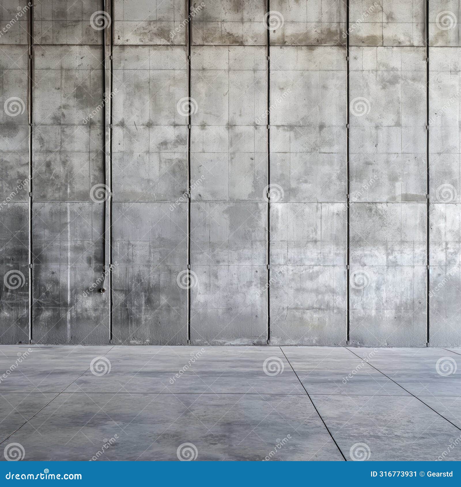 Concrete Wall with a Seamless Square Pattern Stock Image - Image of ...