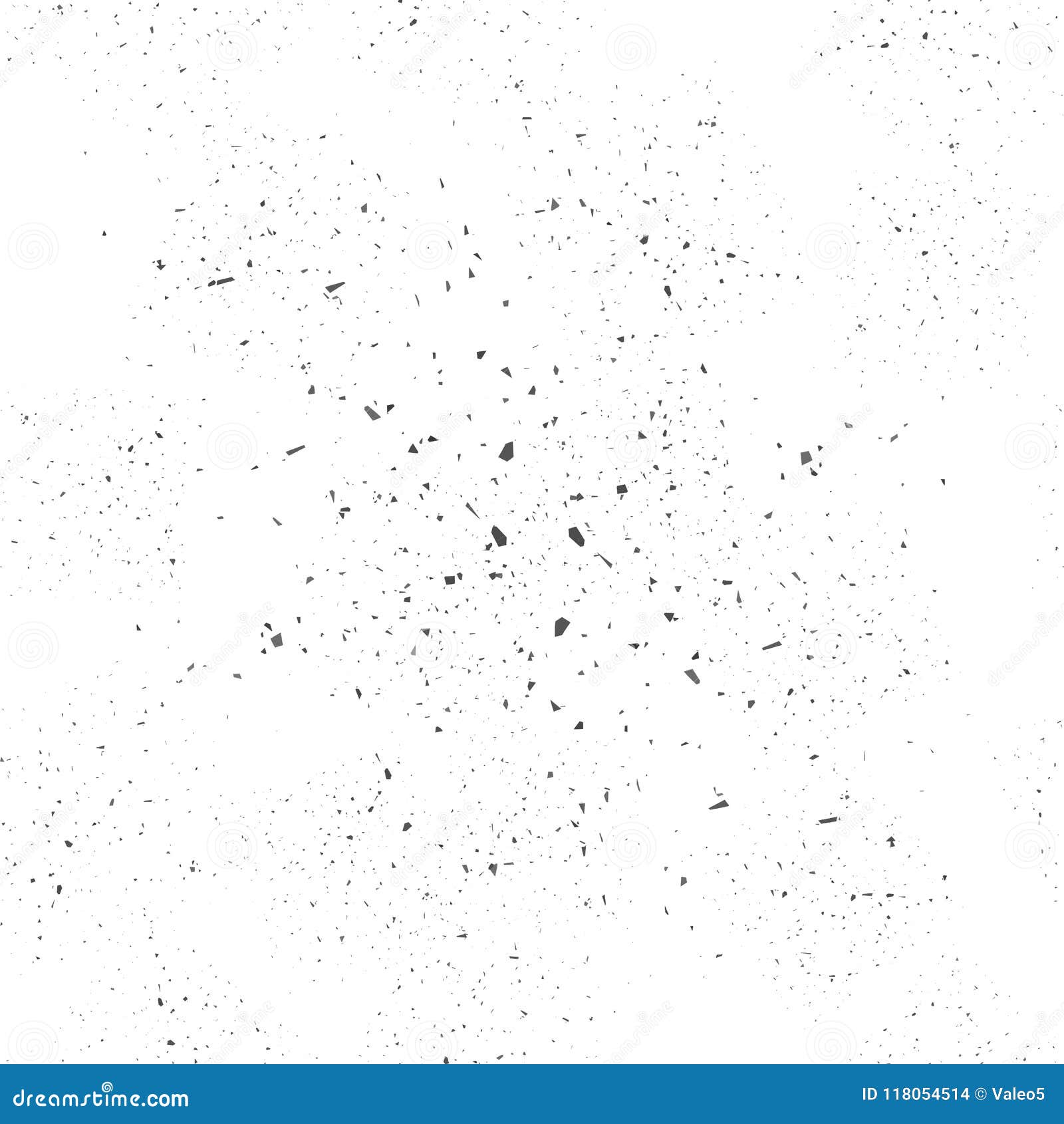 Grey Confetti Seamless Pattern Isolated. Set of Particles. Stock ...