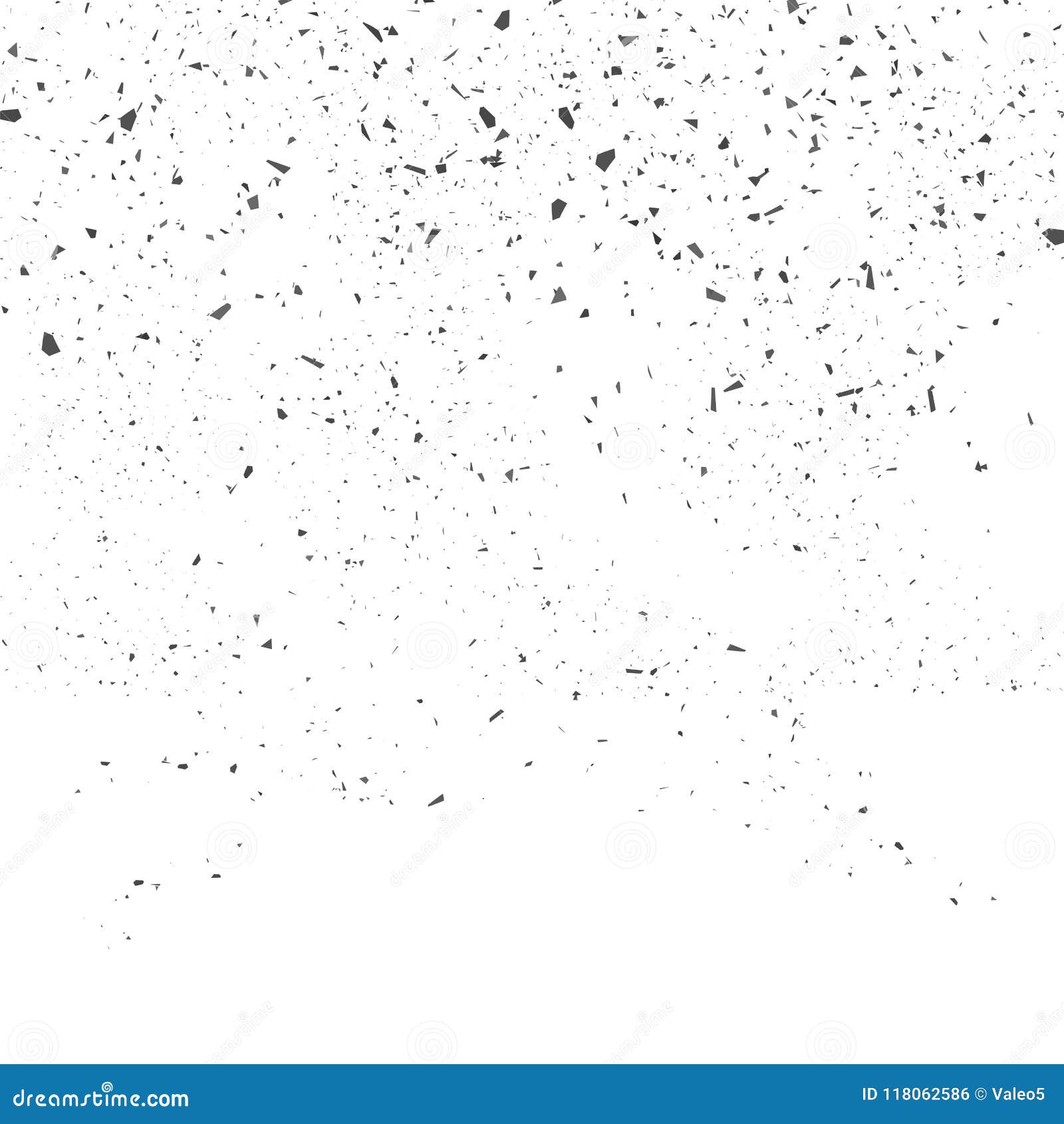 Grey Confetti Seamless Pattern on White Background. Set of Particles ...