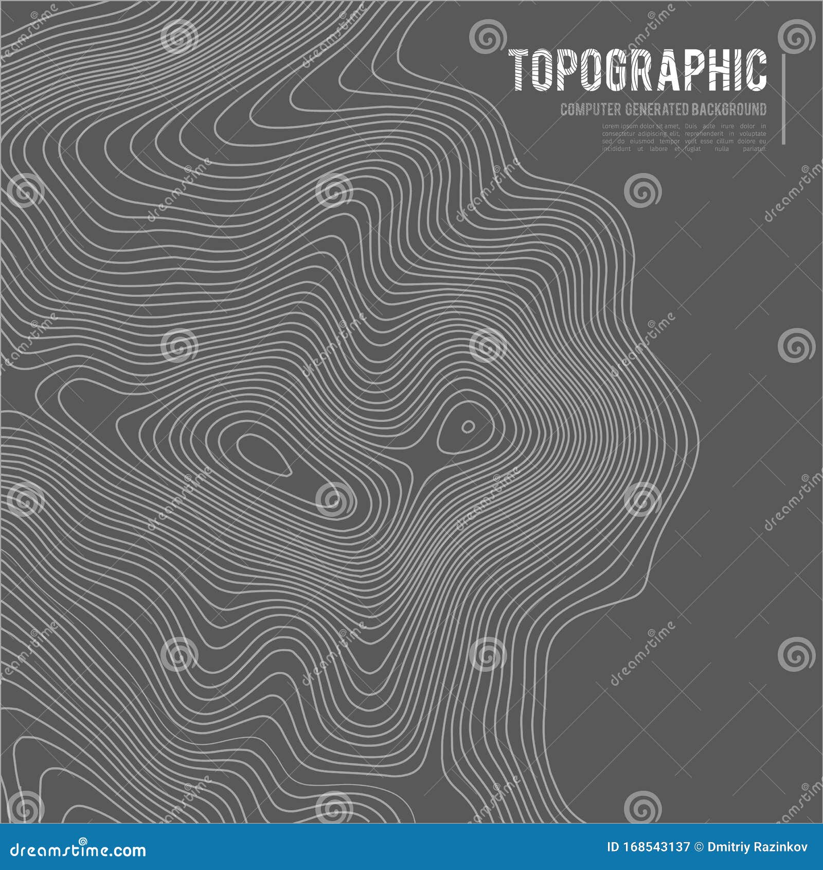 Grey Contours Vector Topography. Geographic Mountain Topography Vector ...