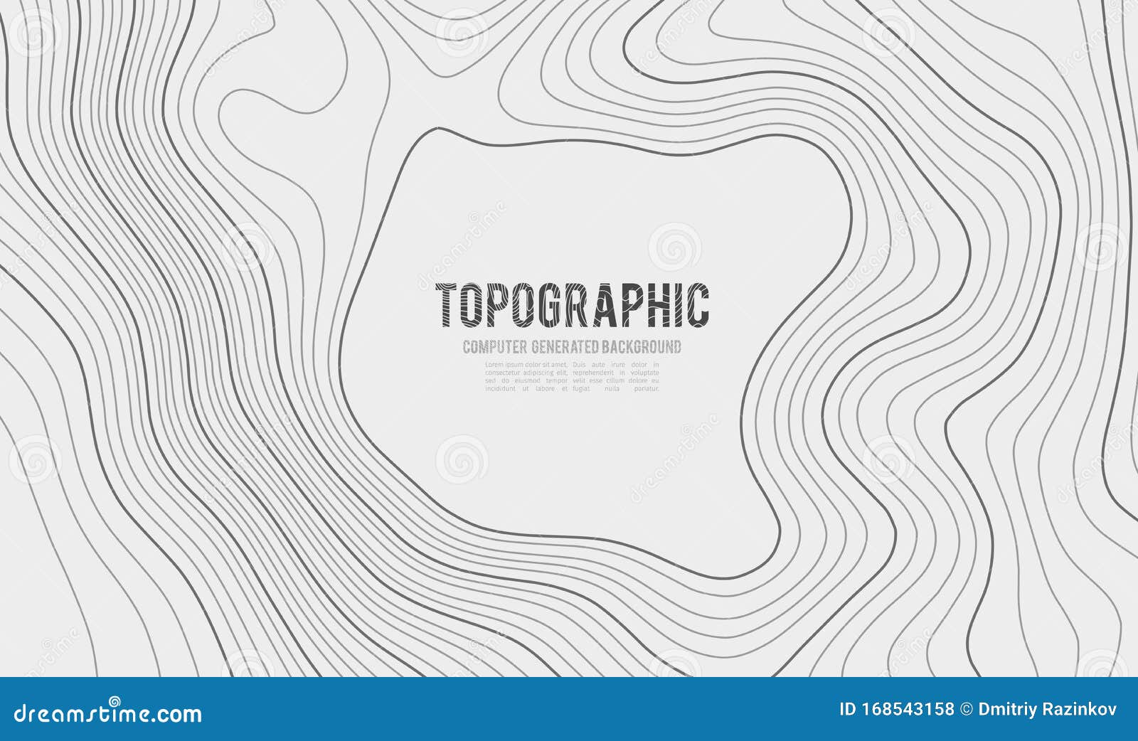Topographic Map Pattern. Graphic Trail Lines On Poster. Contour ...