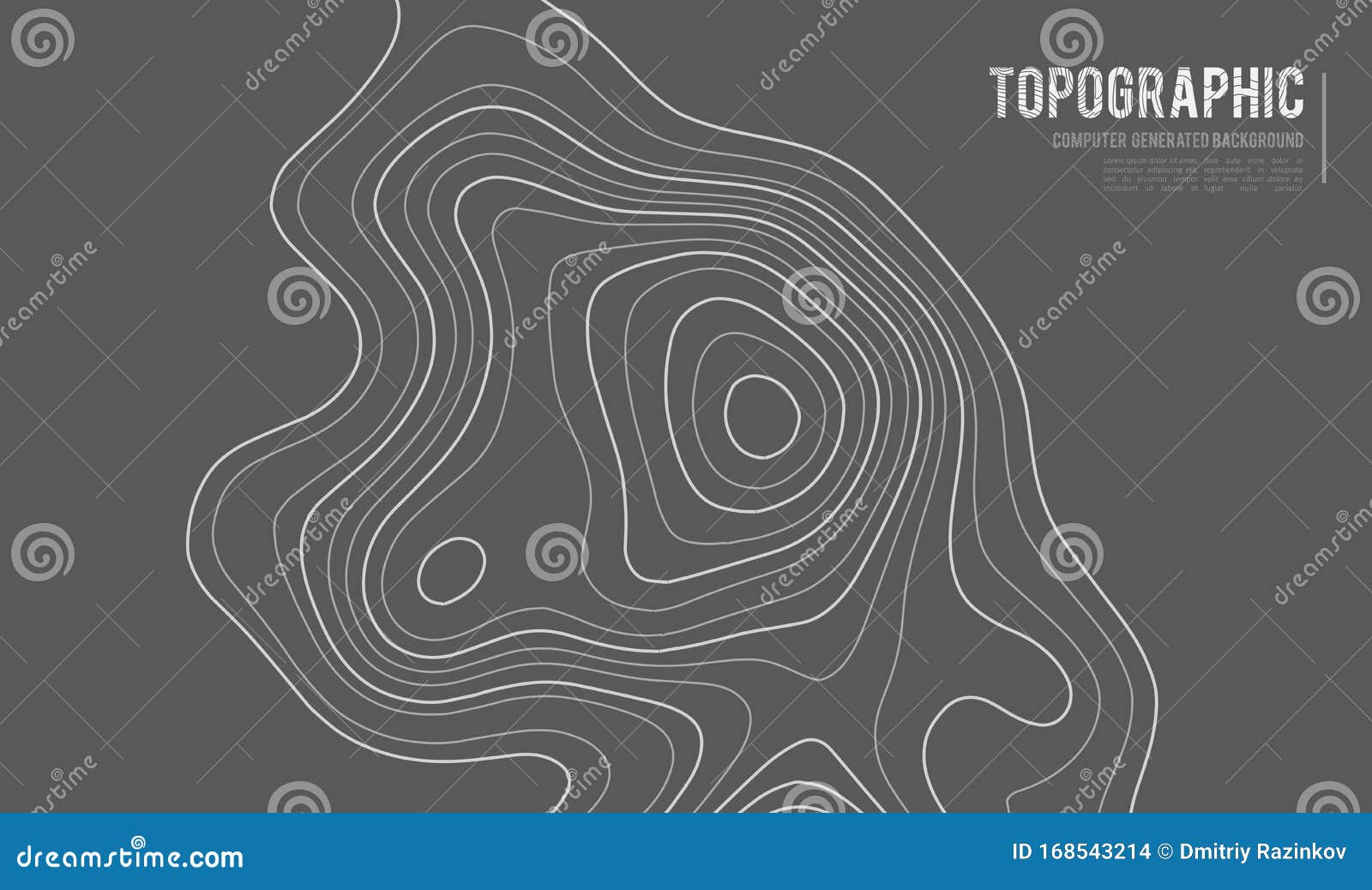 Topographic Map Pattern. Graphic Trail Lines On Poster. Contour ...