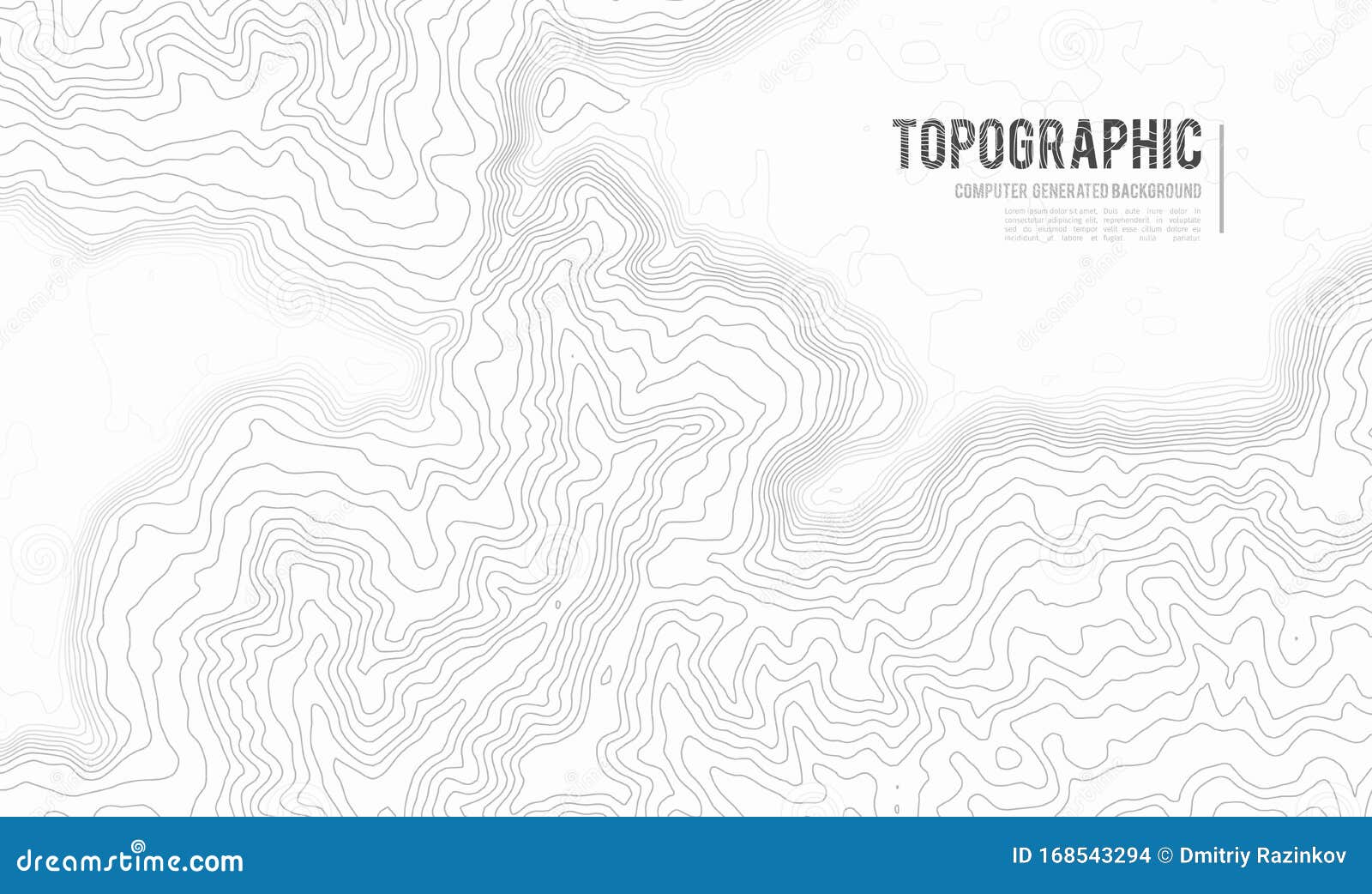Grey Contours Vector Topography. Geographic Mountain Topography Vector ...