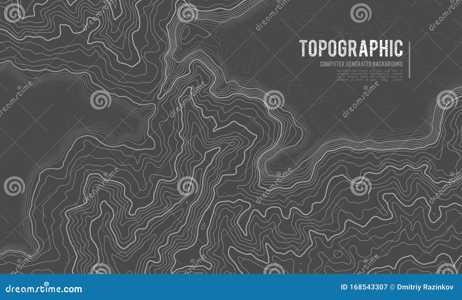 Grey Contours Vector Topography. Geographic Mountain Topography Vector ...