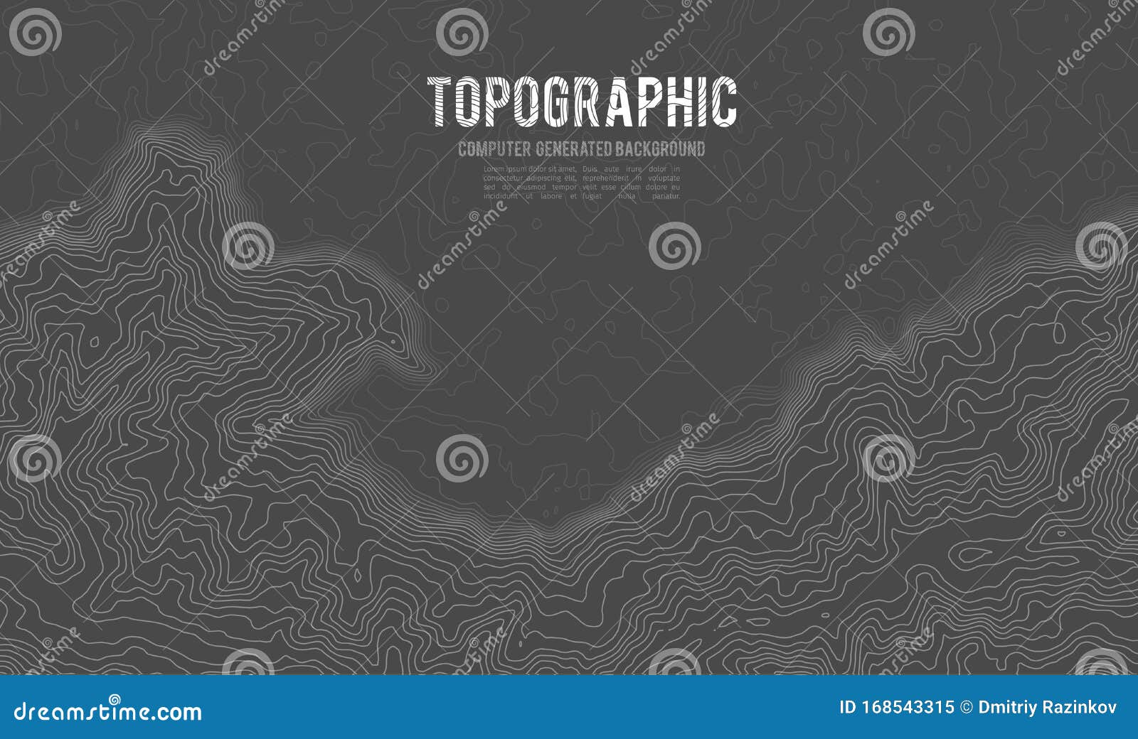 Grey Contours Vector Topography. Geographic Mountain Topography Vector ...