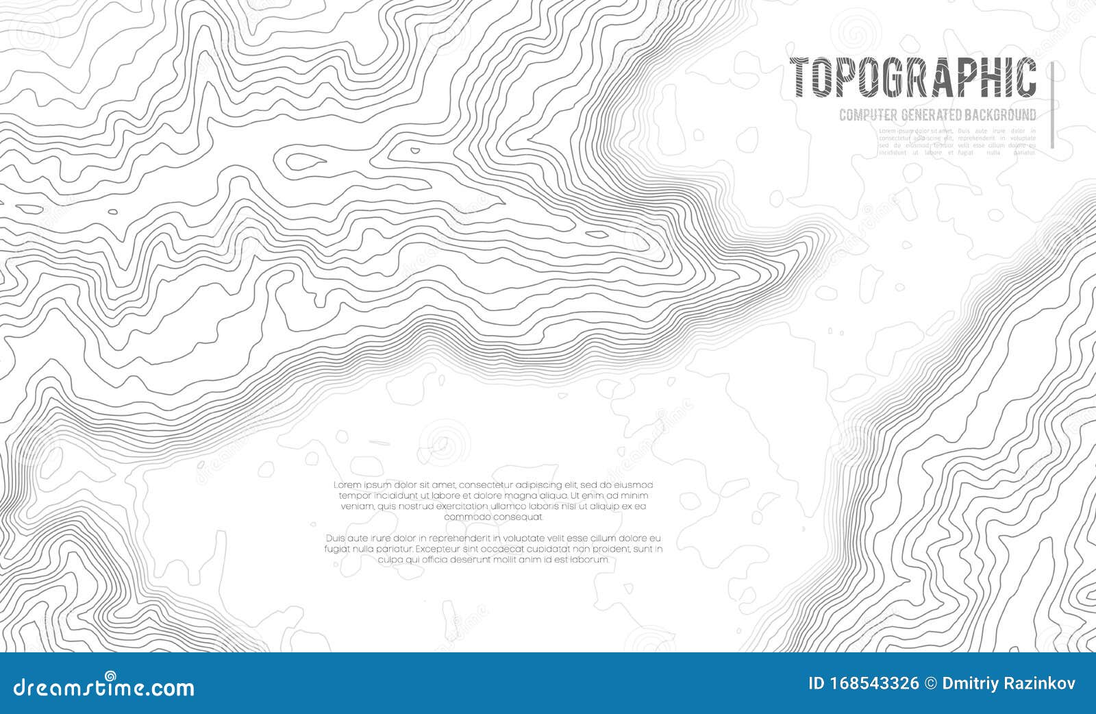 Grey Contours Vector Topography. Geographic Mountain Topography Vector ...