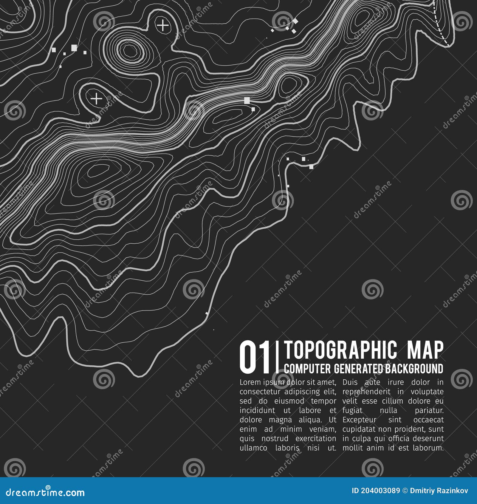 Grey Contours Vector Topography. Geographic Mountain Topography Vector ...