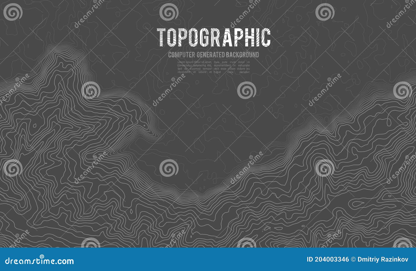 Grey Contours Vector Topography. Geographic Mountain Topography Vector ...
