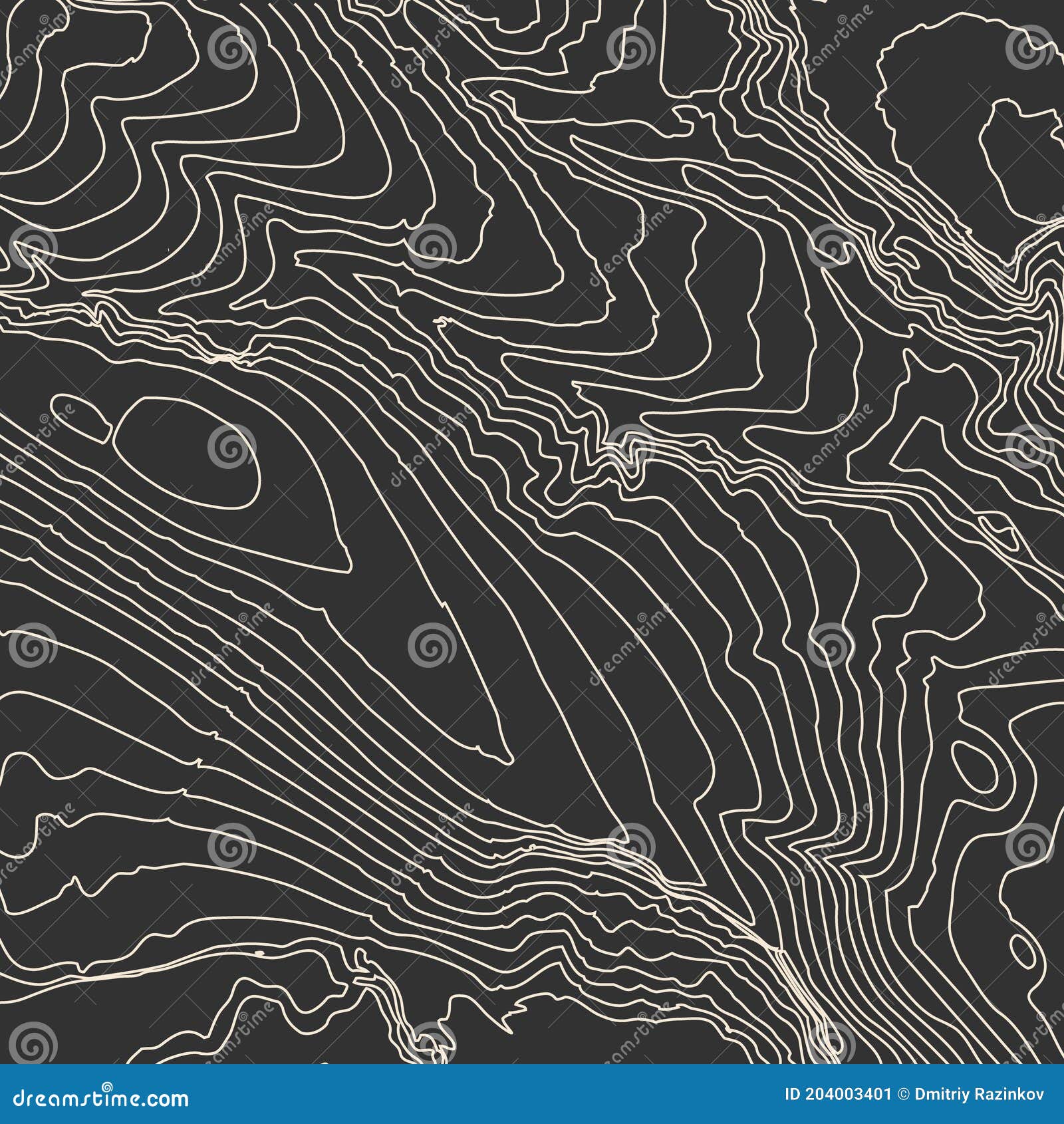 Grey Contours Vector Topography. Geographic Mountain Topography Vector ...
