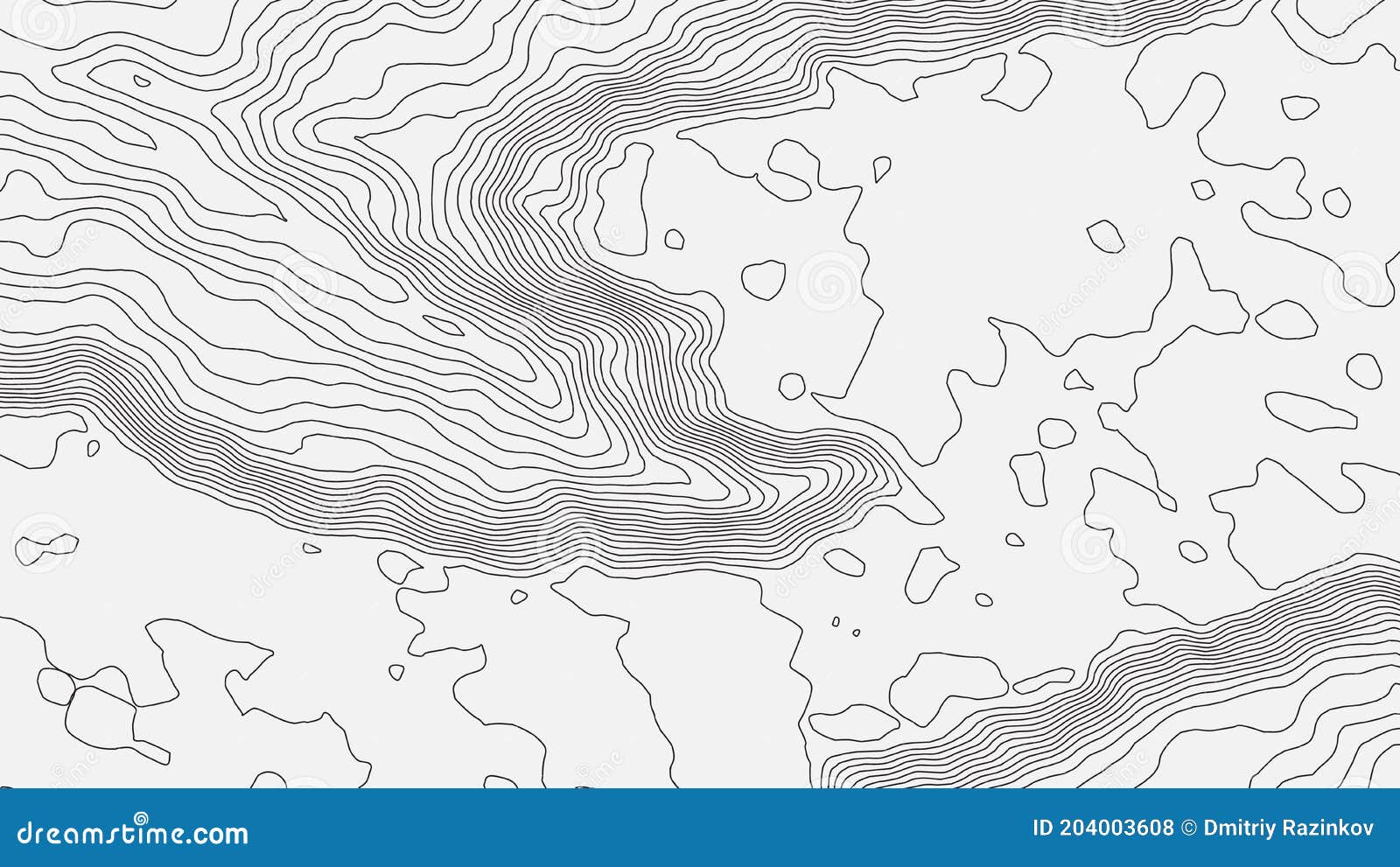 Grey Contours Vector Topography. Geographic Mountain Topography Vector ...