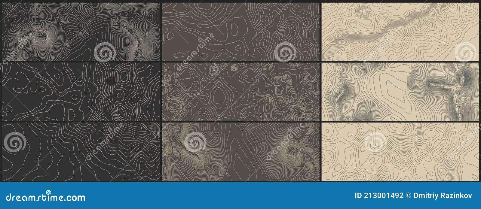 Grey Contours Vector Topography. Geographic Mountain Topography Vector ...