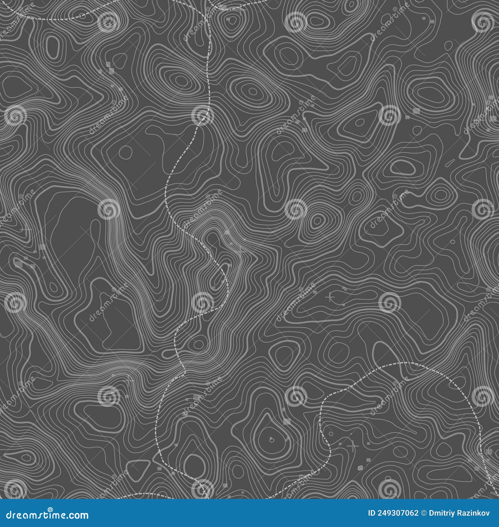 Grey Contours Vector Topography. Geographic Mountain Topography Vector ...